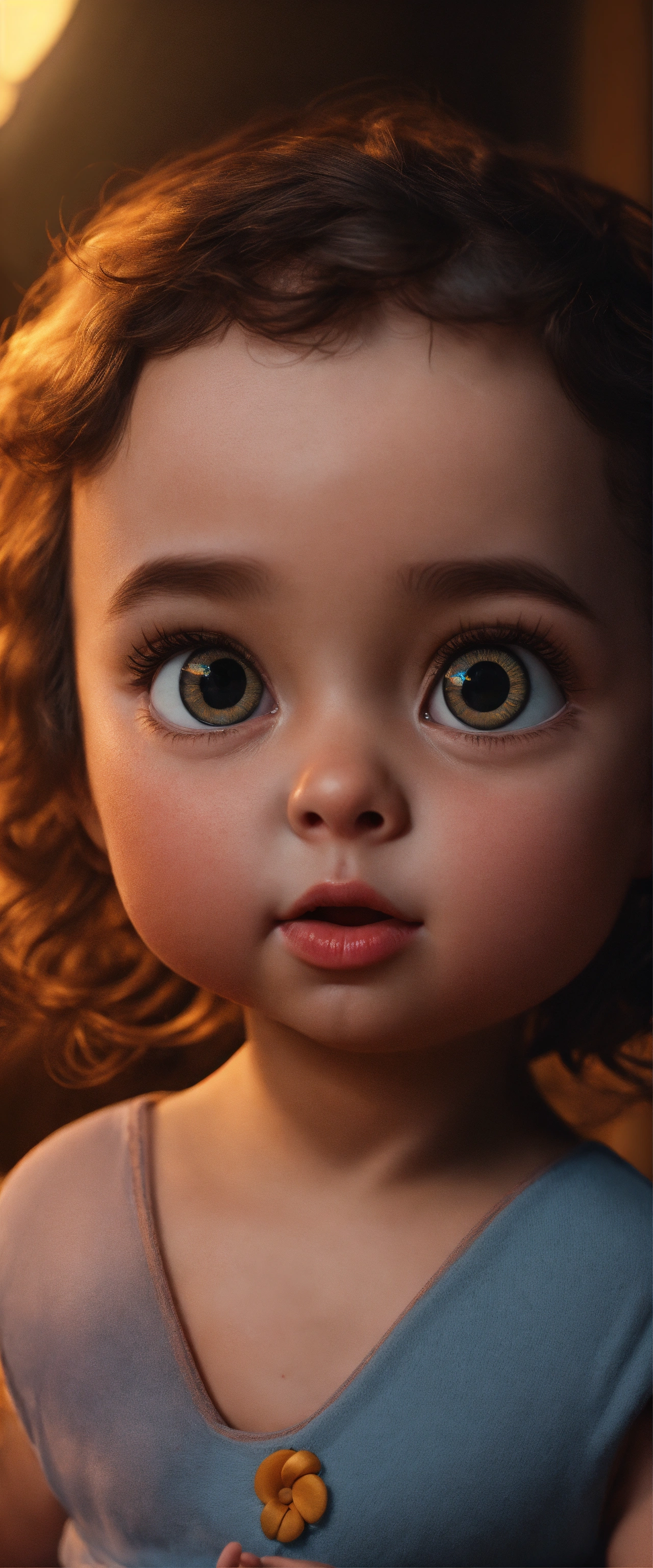 Lexica - Evil Samara Morgan as a cute baby, cartoon effect, very big ...