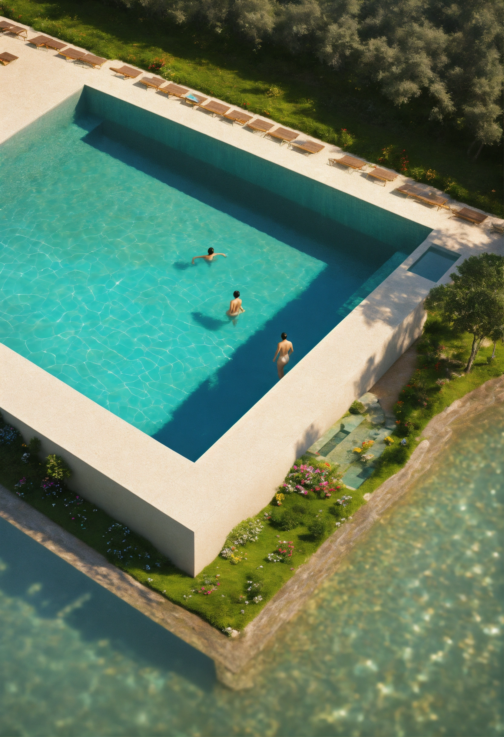 Lexica - Infinity pool 3D Art