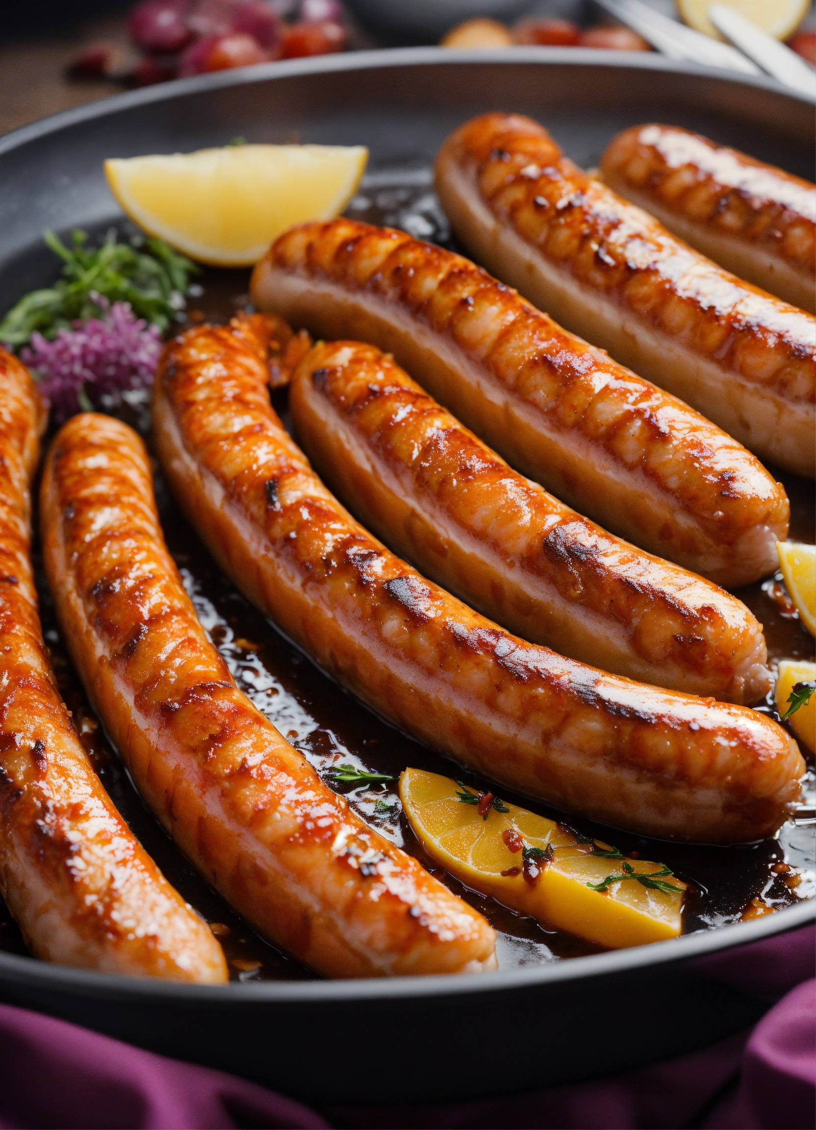 Lexica - HyperrealisticGrilled German pork sausages, Thuringer ...