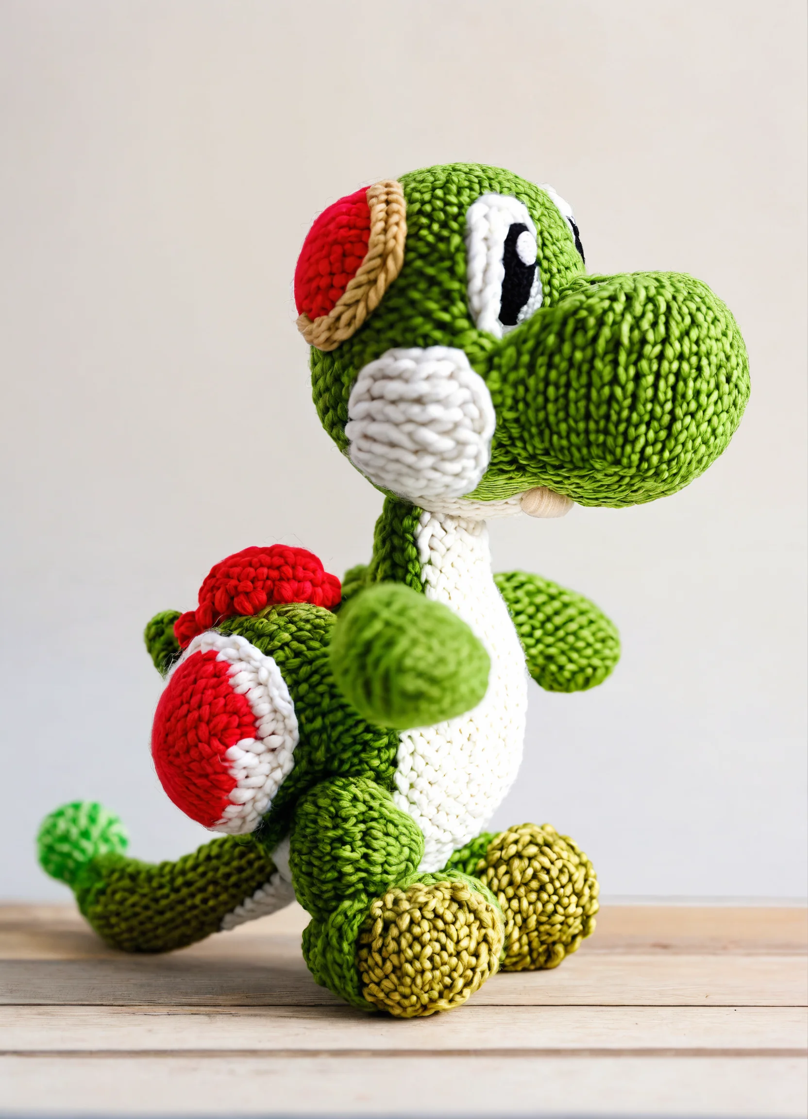 Lexica - Cute knit Yoshi plush
