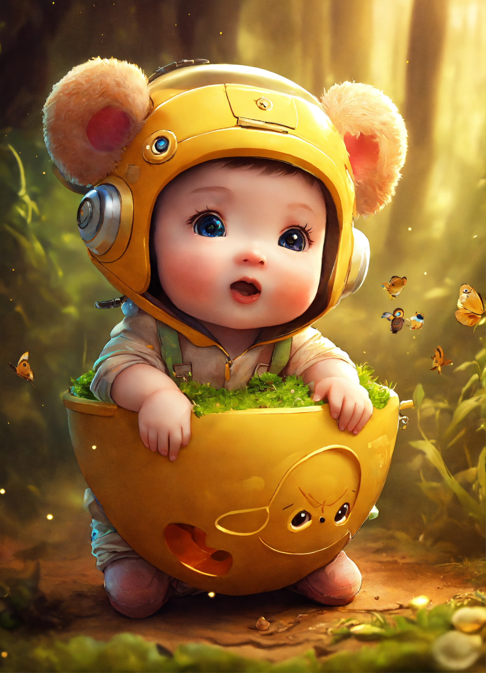 Lexica - Cute and adorable cartoon it baby, fantasy, , surrealism ...