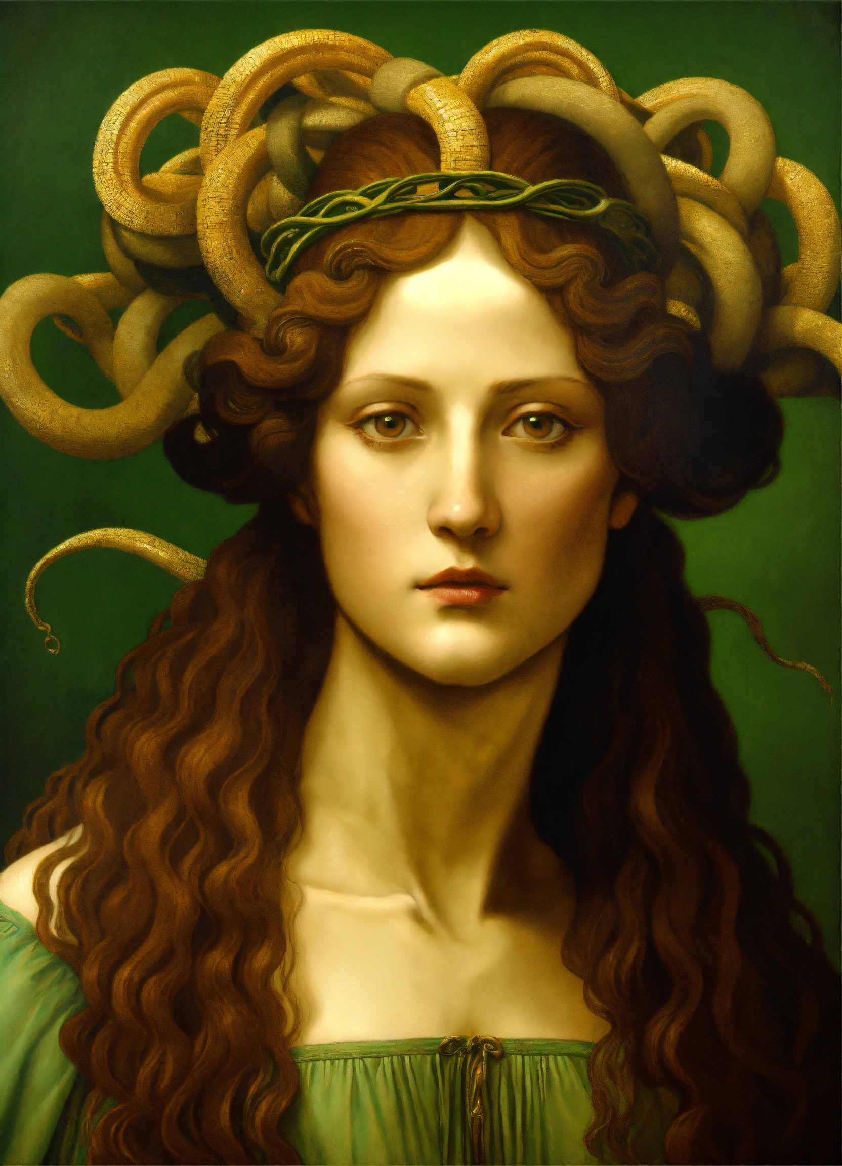Lexica - Realism Leonardo da Vinci painting Medusa