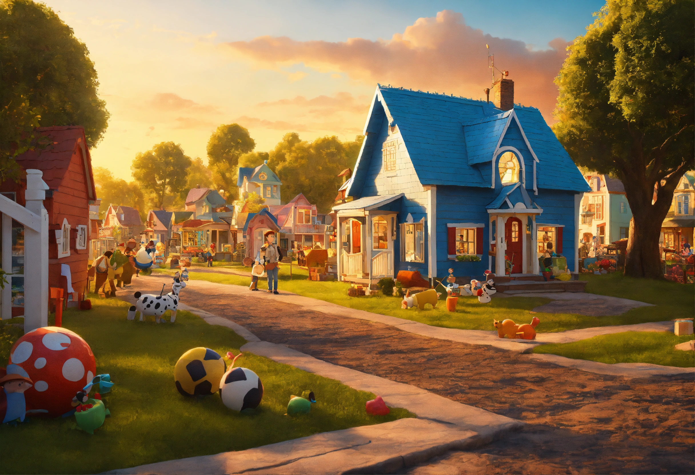 Lexica - Create a charming Disney-Pixar-style Toy Story poster. The ...