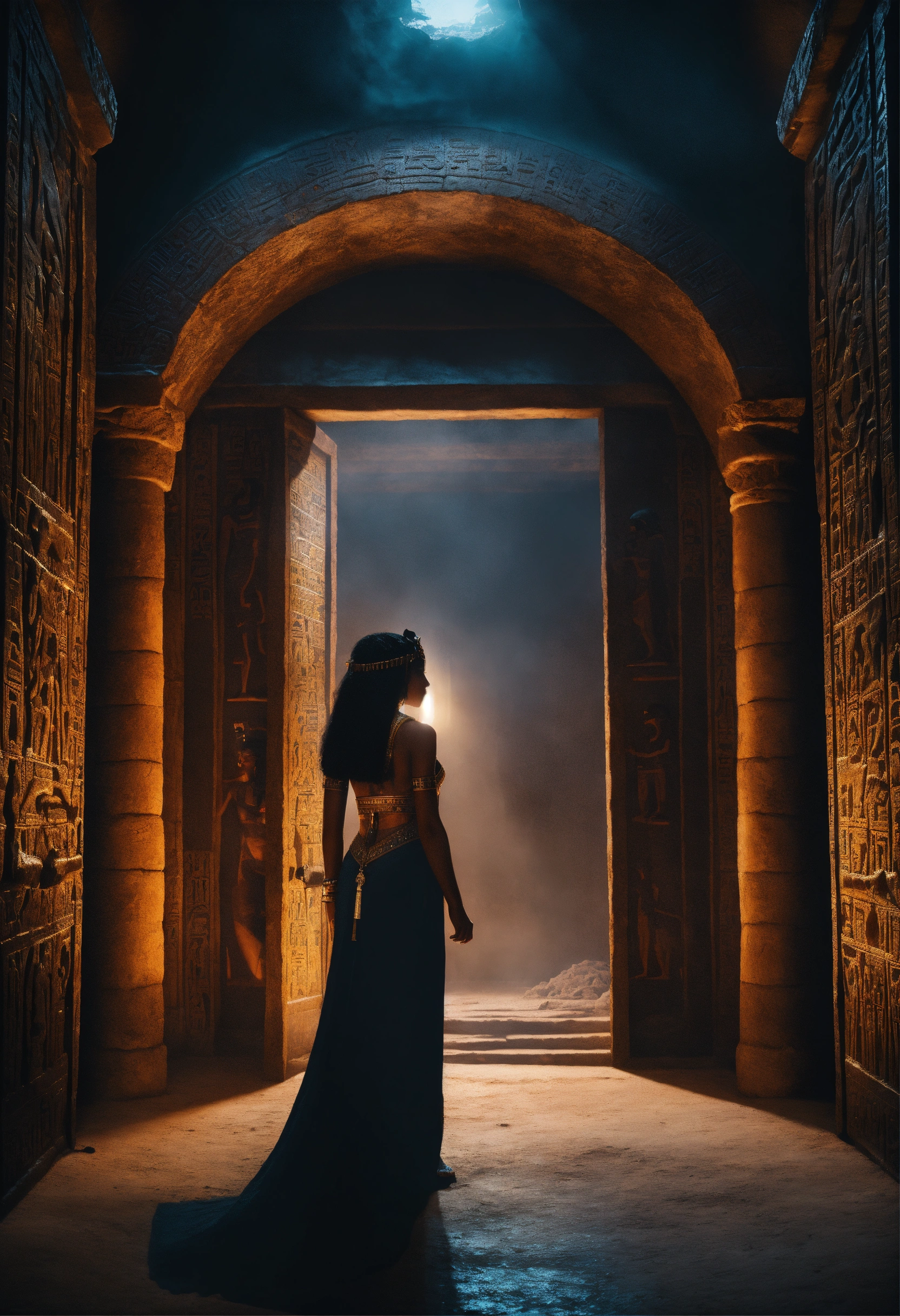 Lexica - An epic fantasy scene in ancient Egypt featuring gorgeous and ...