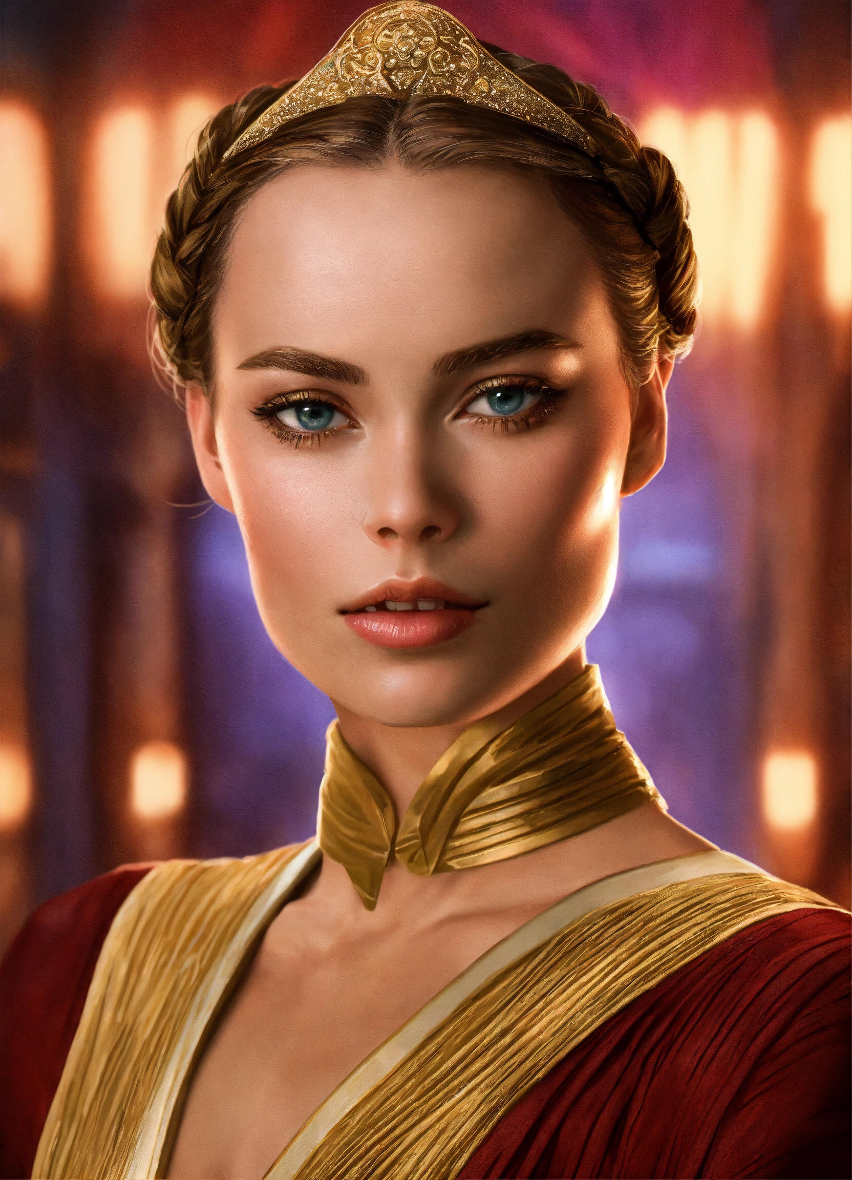 Lexica - Digital art portrait of Margot Robbie as Padme Amidala