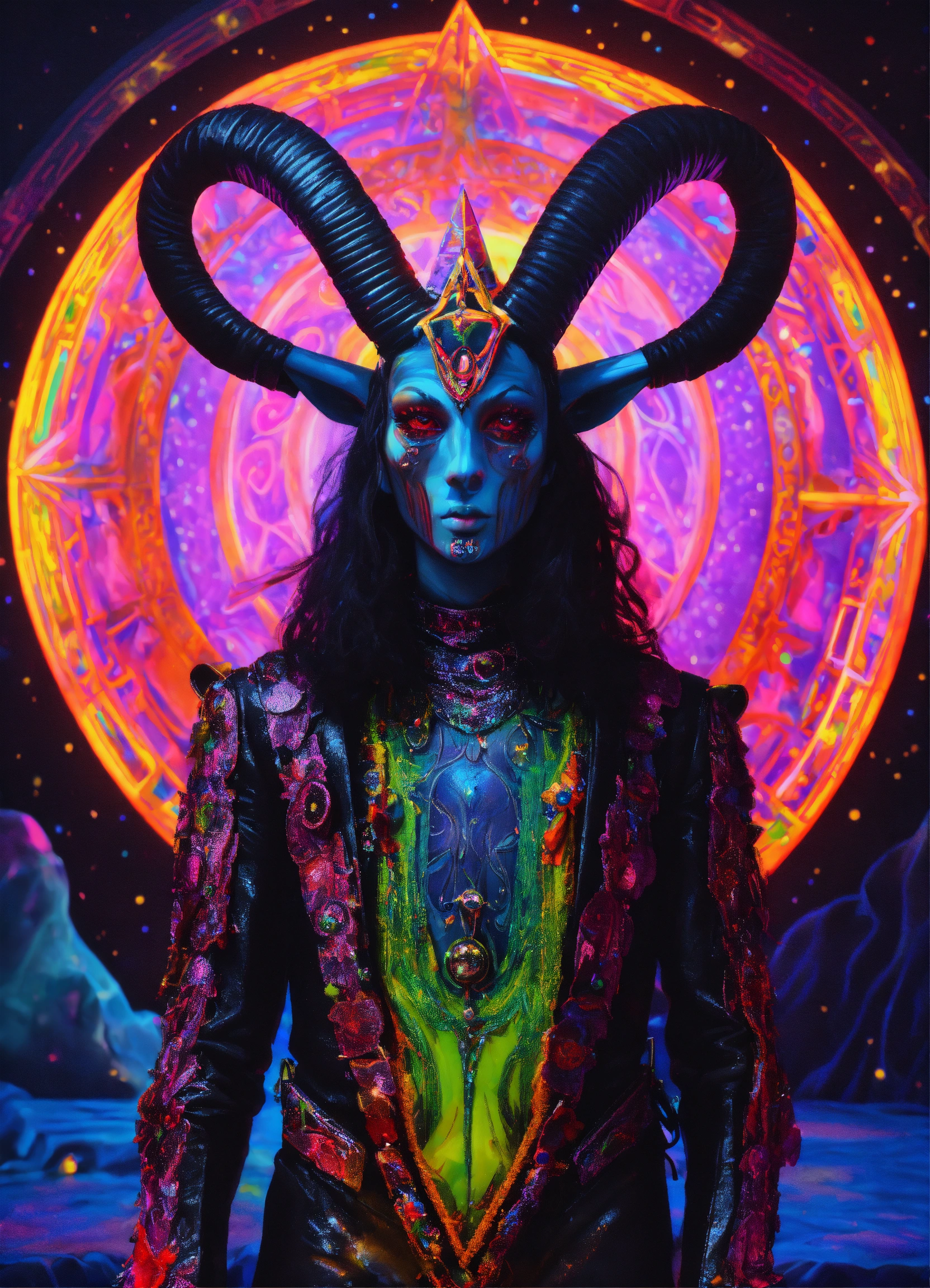 Lexica - Photorealistic 3D portrait of BAPHOMET Man Goth Death Knight ...