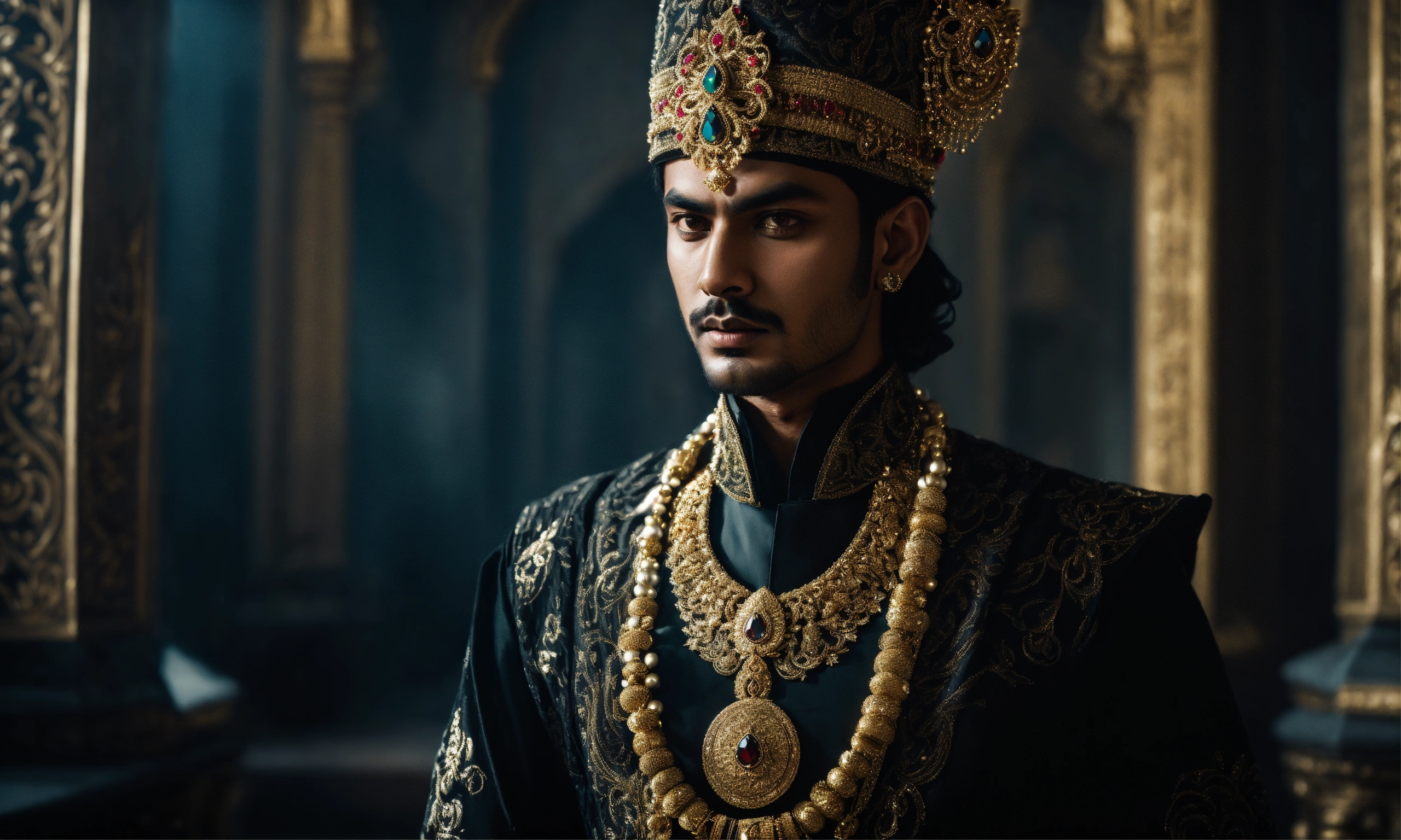 Lexica - Dark, mysterious and dramatic fantasy portrait of a young ...