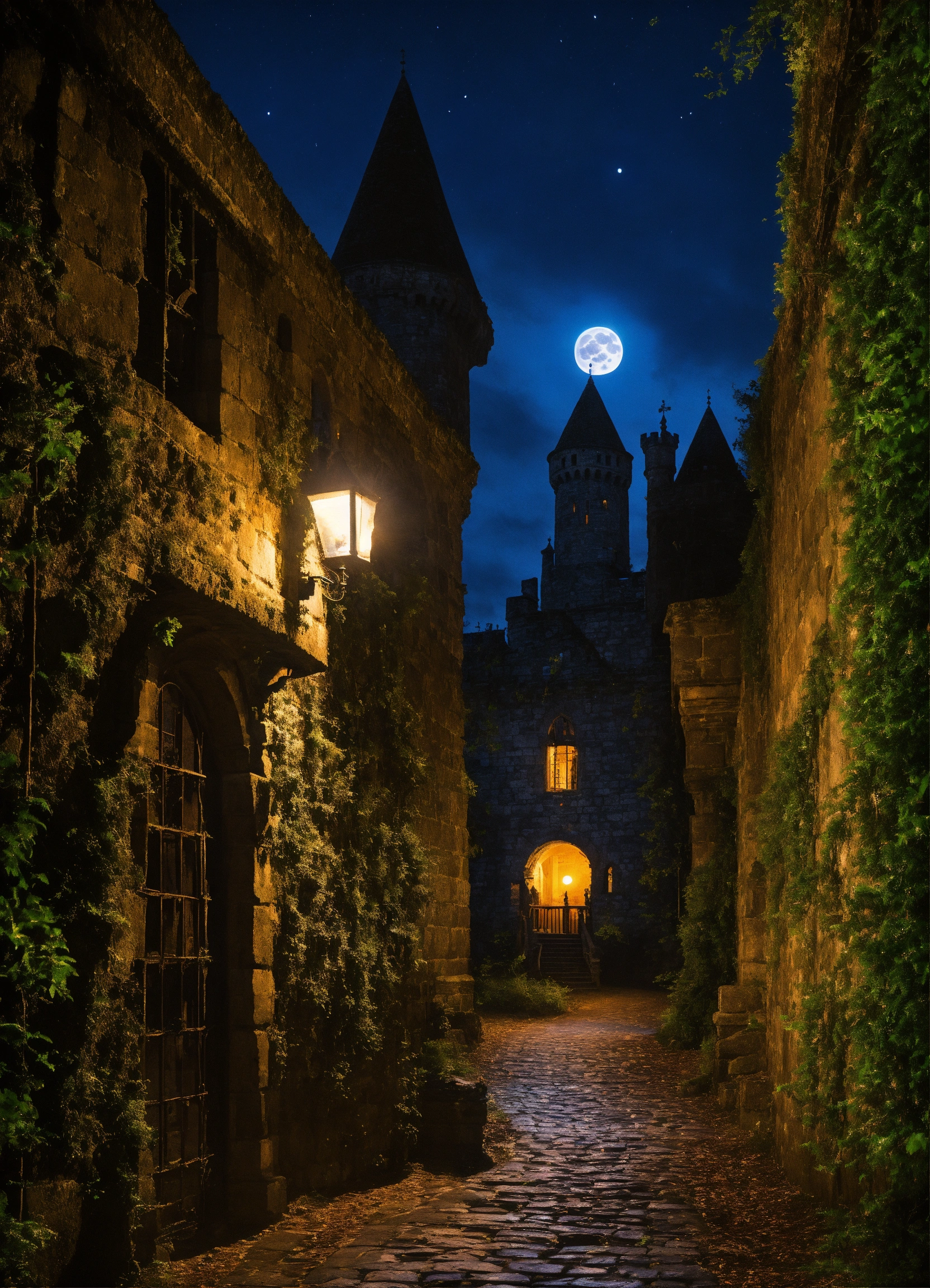 Lexica - A photo depicting exploring haunted castles, mysterious ...