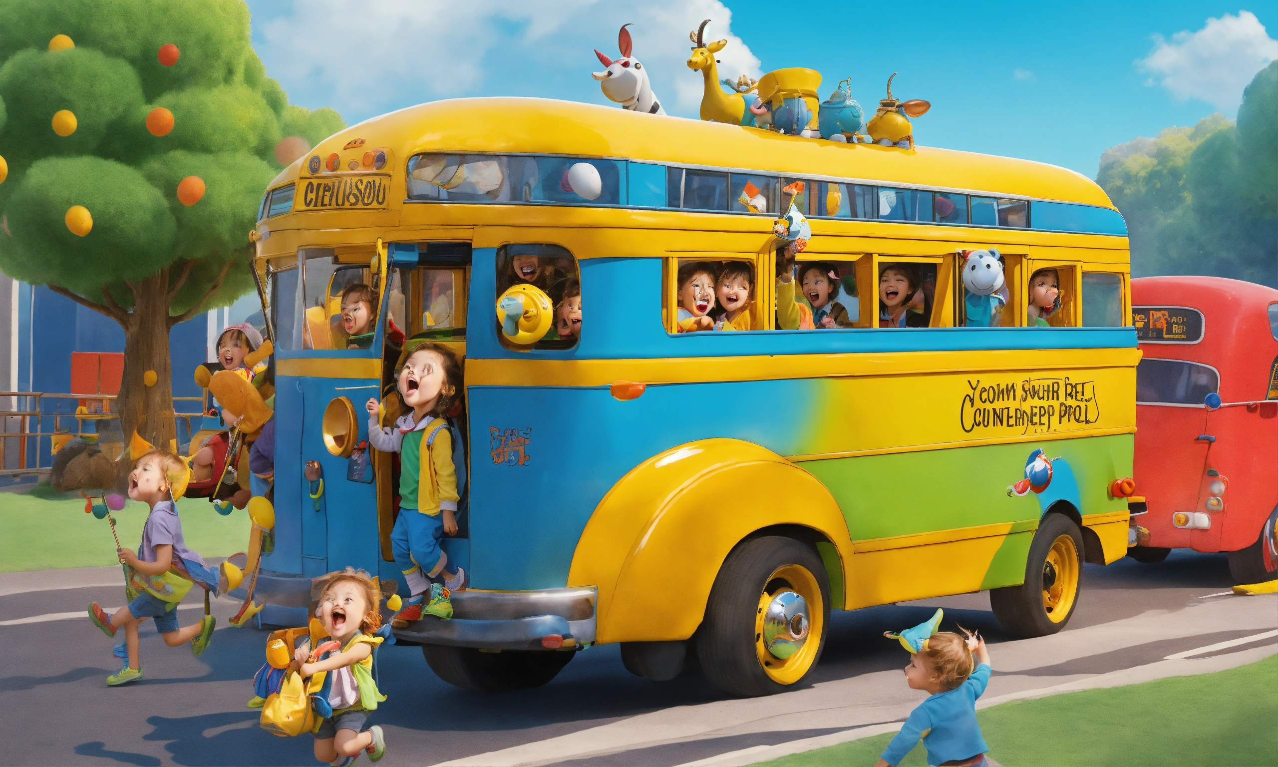 Lexica - "Generate an image that captures the whimsical and lively ...