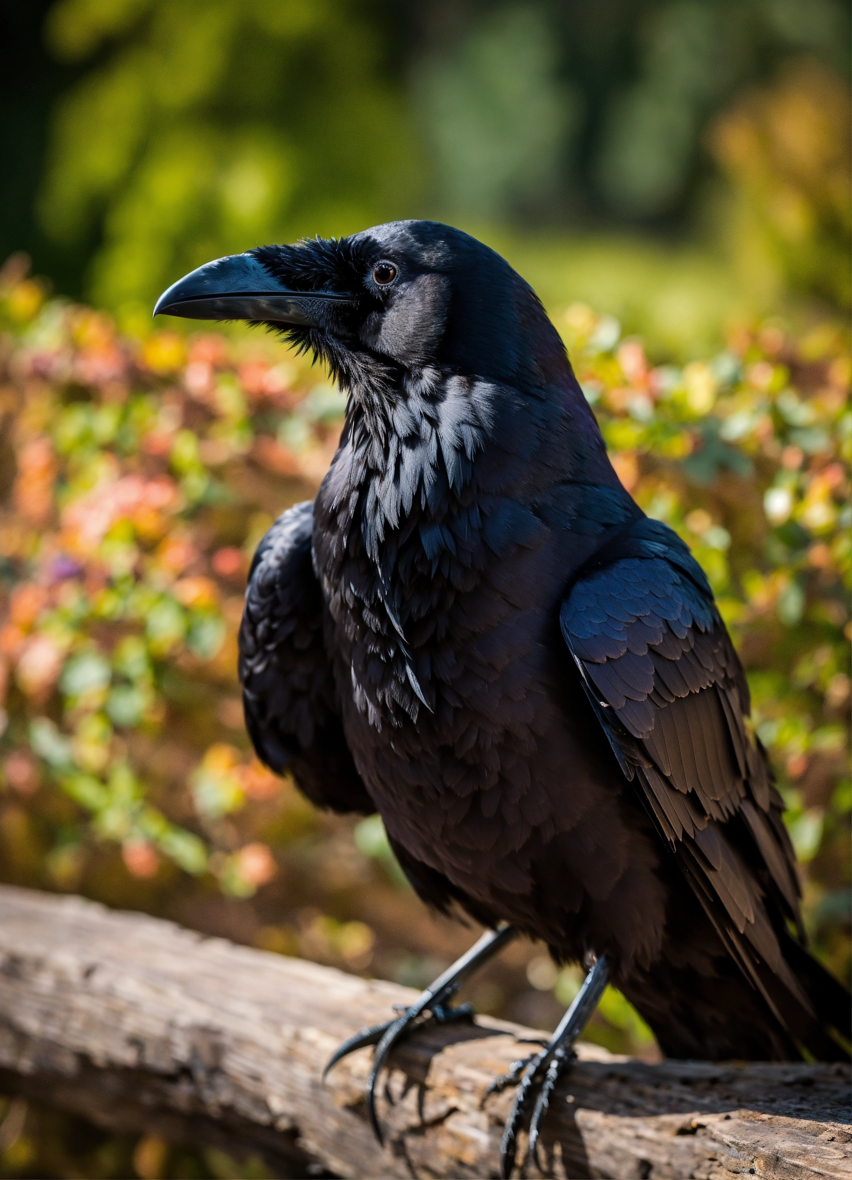 Lexica - A raven, looking towards the camera