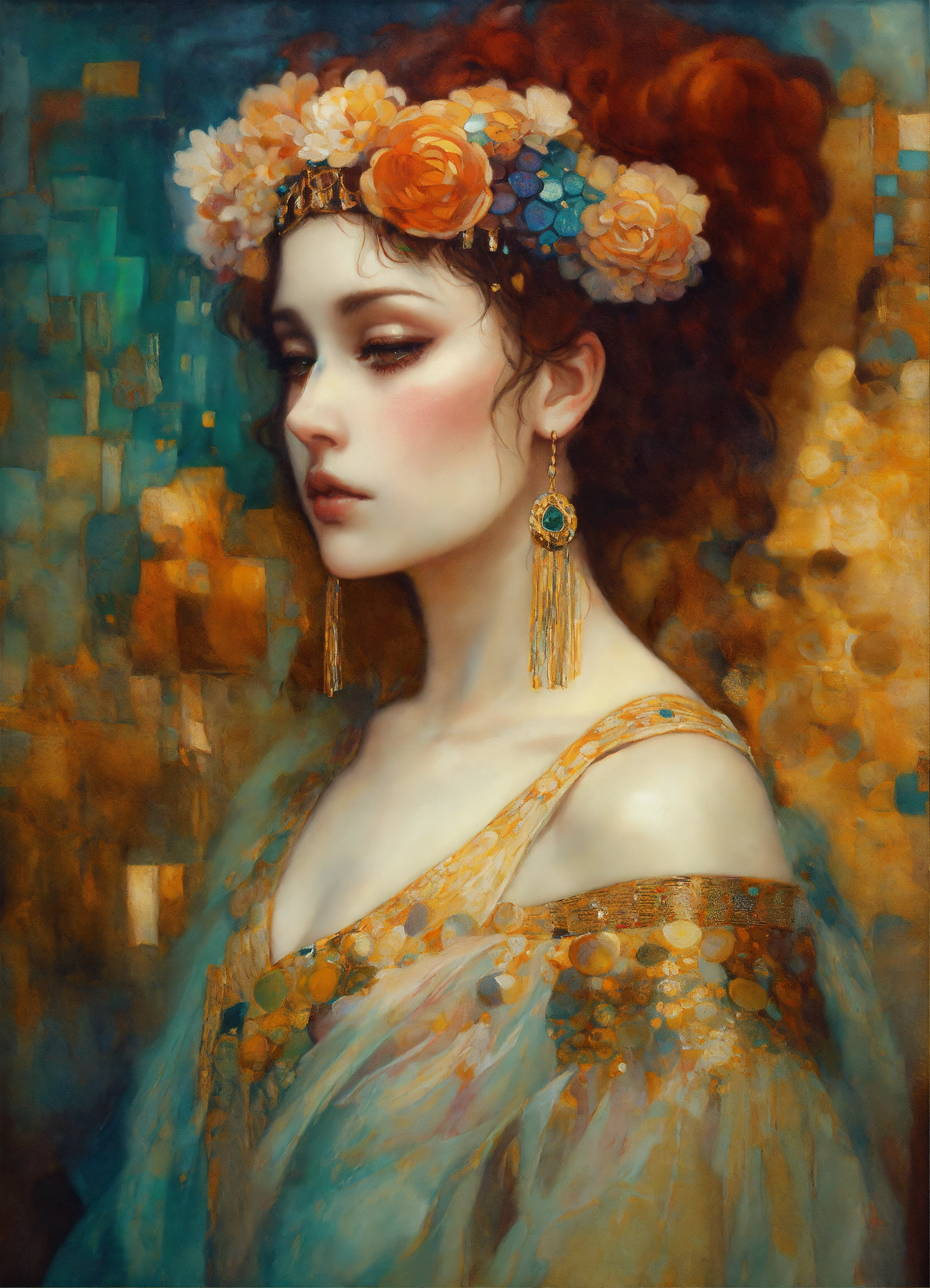 Lexica - Oil painting portrait elegant circus performer, by Gustav ...