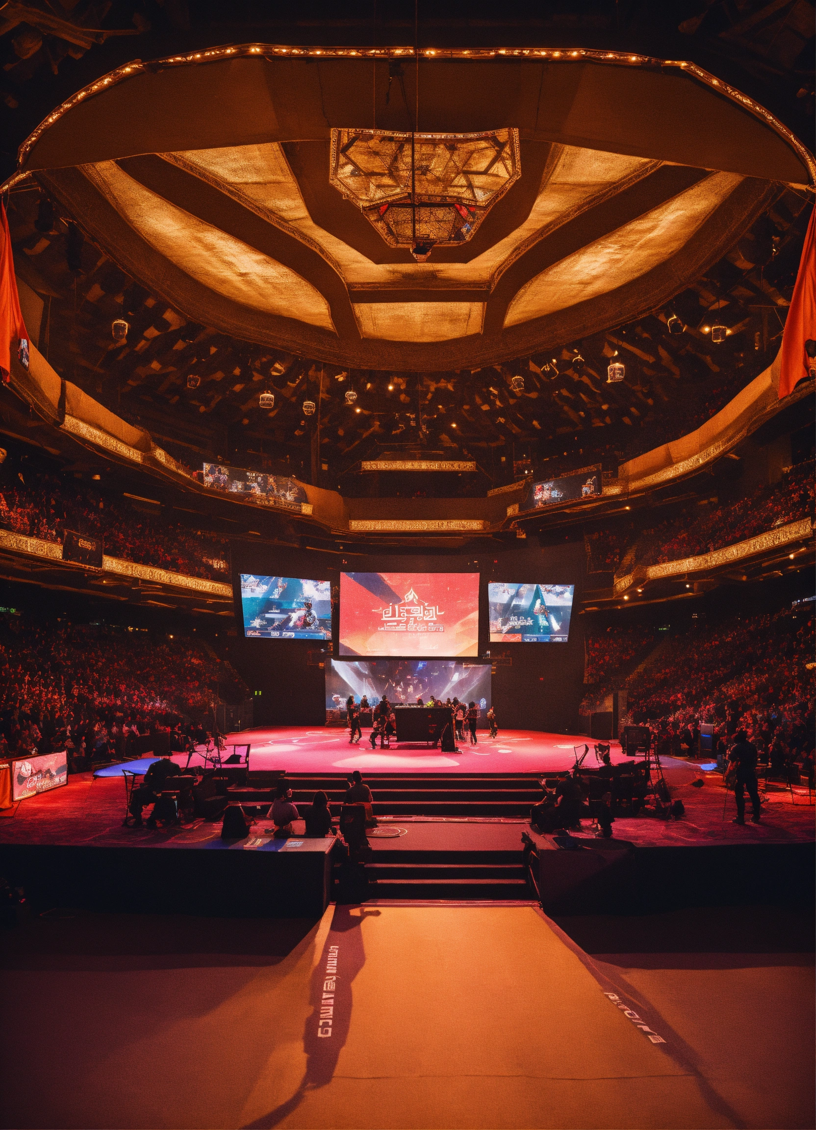Lexica - Generate an image of a small esports venue's indoor stage ...
