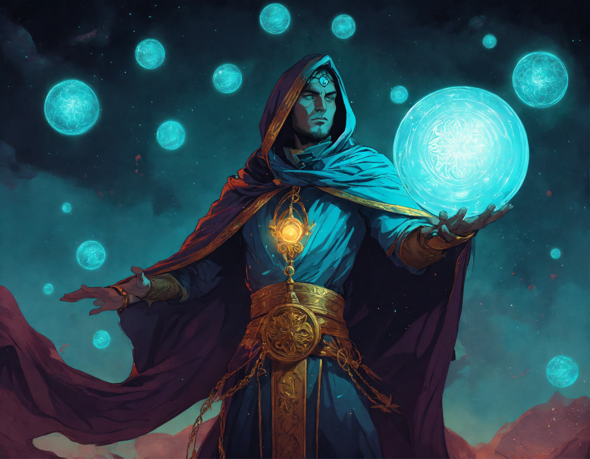 Lexica - A persian necromancer, shrouded in astral magic, commanding ...