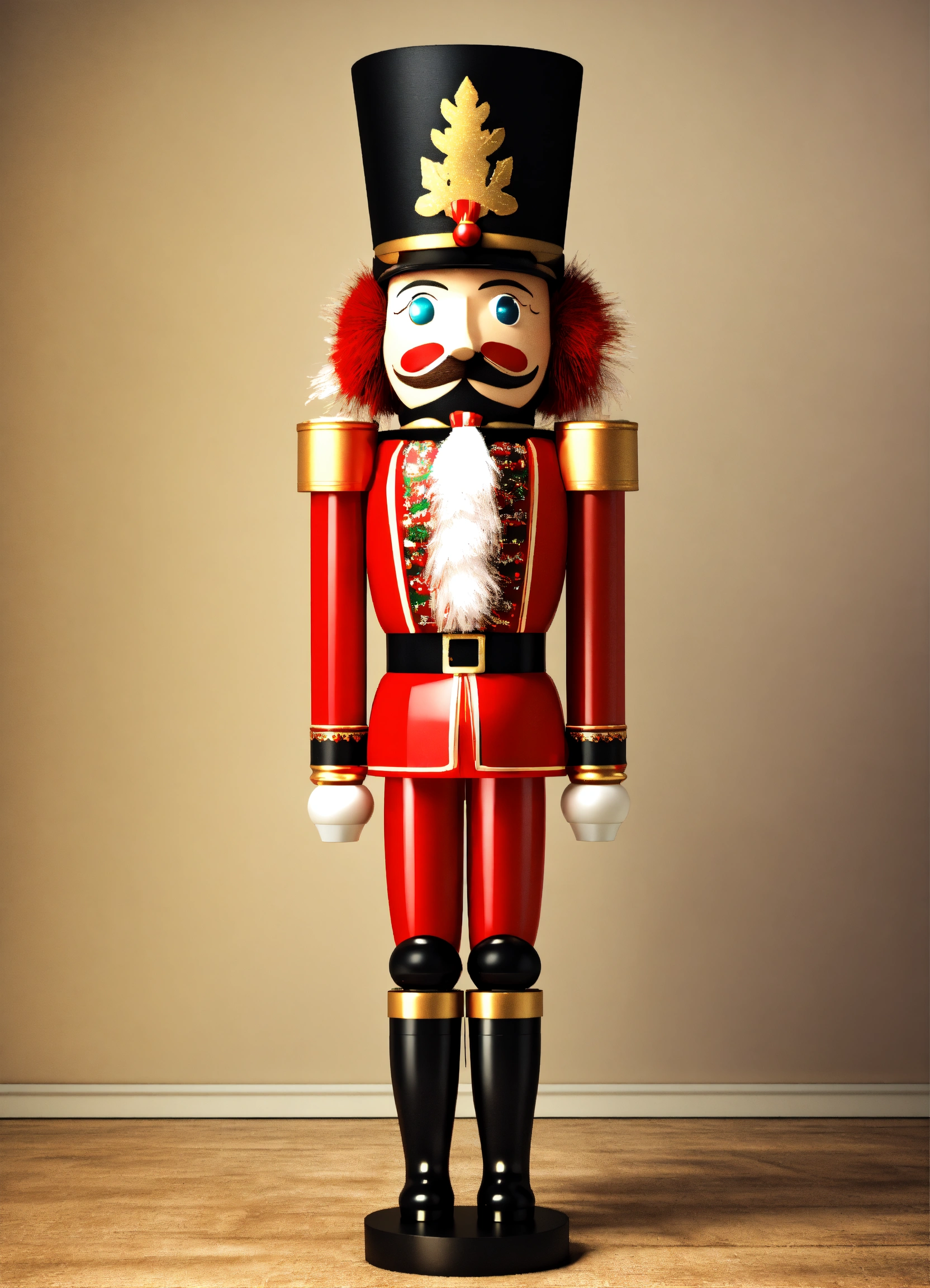 Lexica - Christmas nutcracker, full body front, 3d rendering