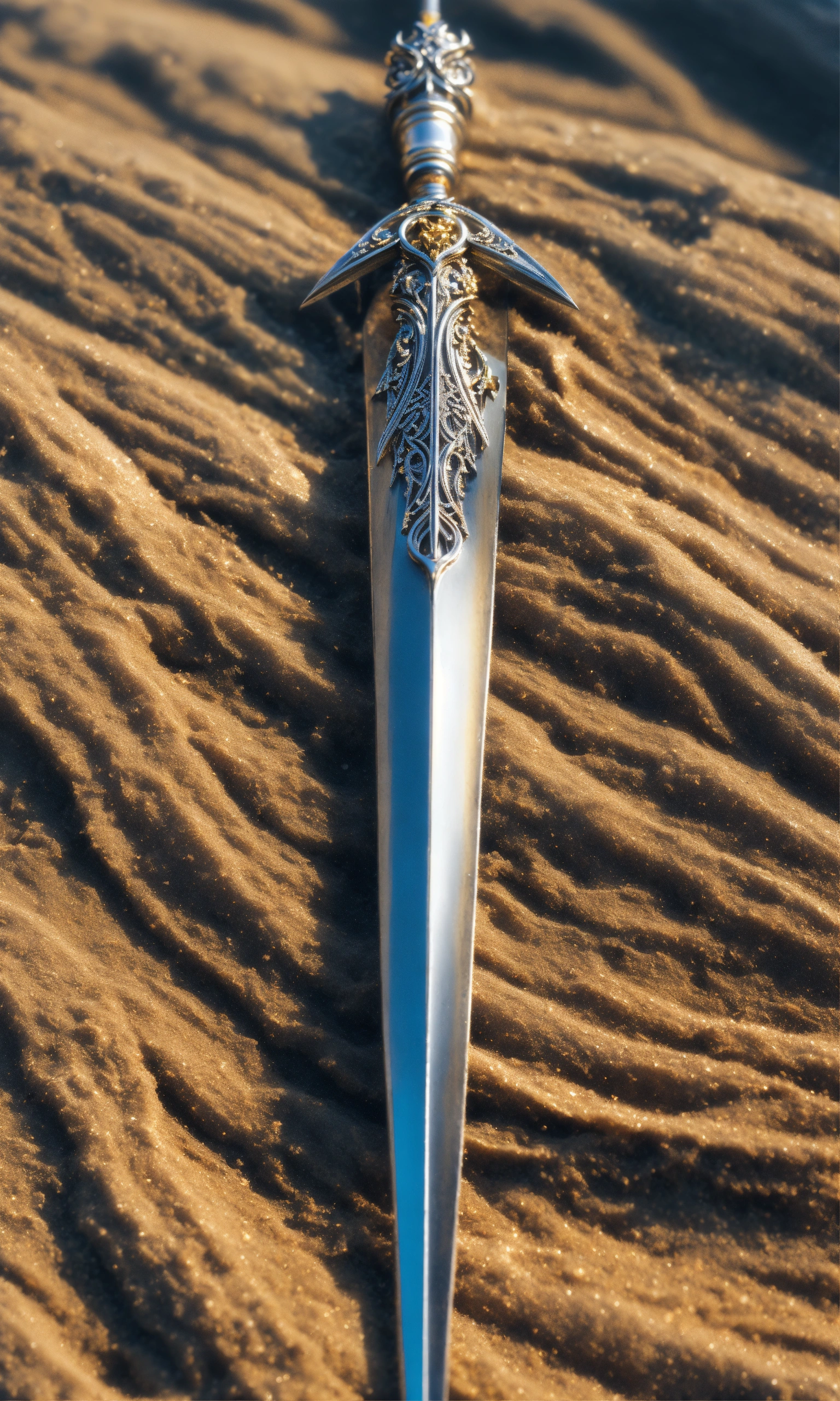 Lexica - 8k, picture of a narrow and delicate toothed spear with sharp ...