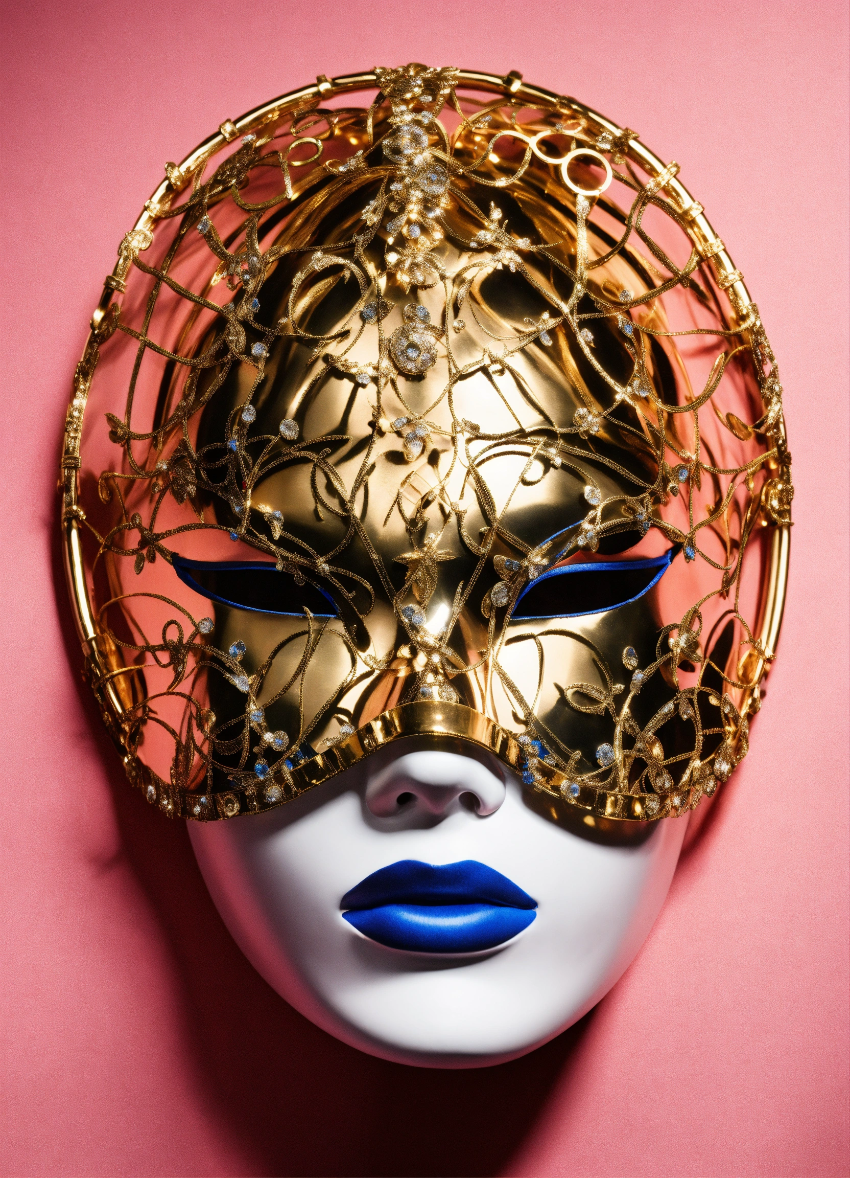 Lexica - A metalic mask designed by Paco Rabanne for the Met Gala