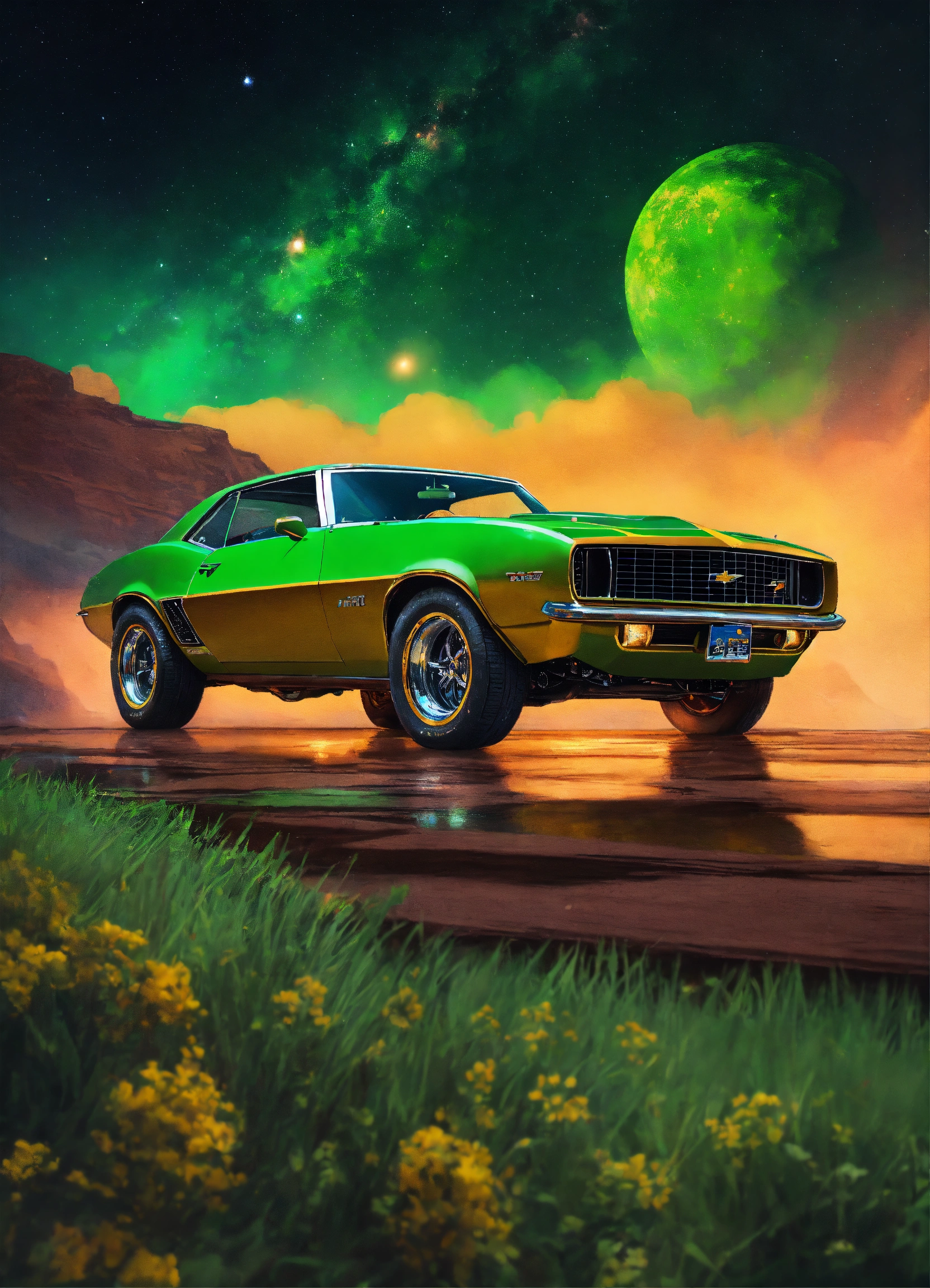 Lexica - A classic Chevrolet Camaro crafted with mahogany, that is an ...