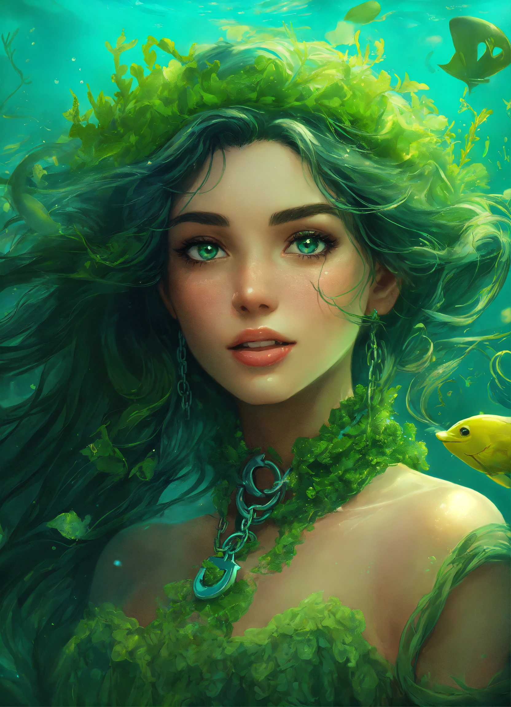 Lexica - *surreal*portrait of happy disney princess pcovered in light ...