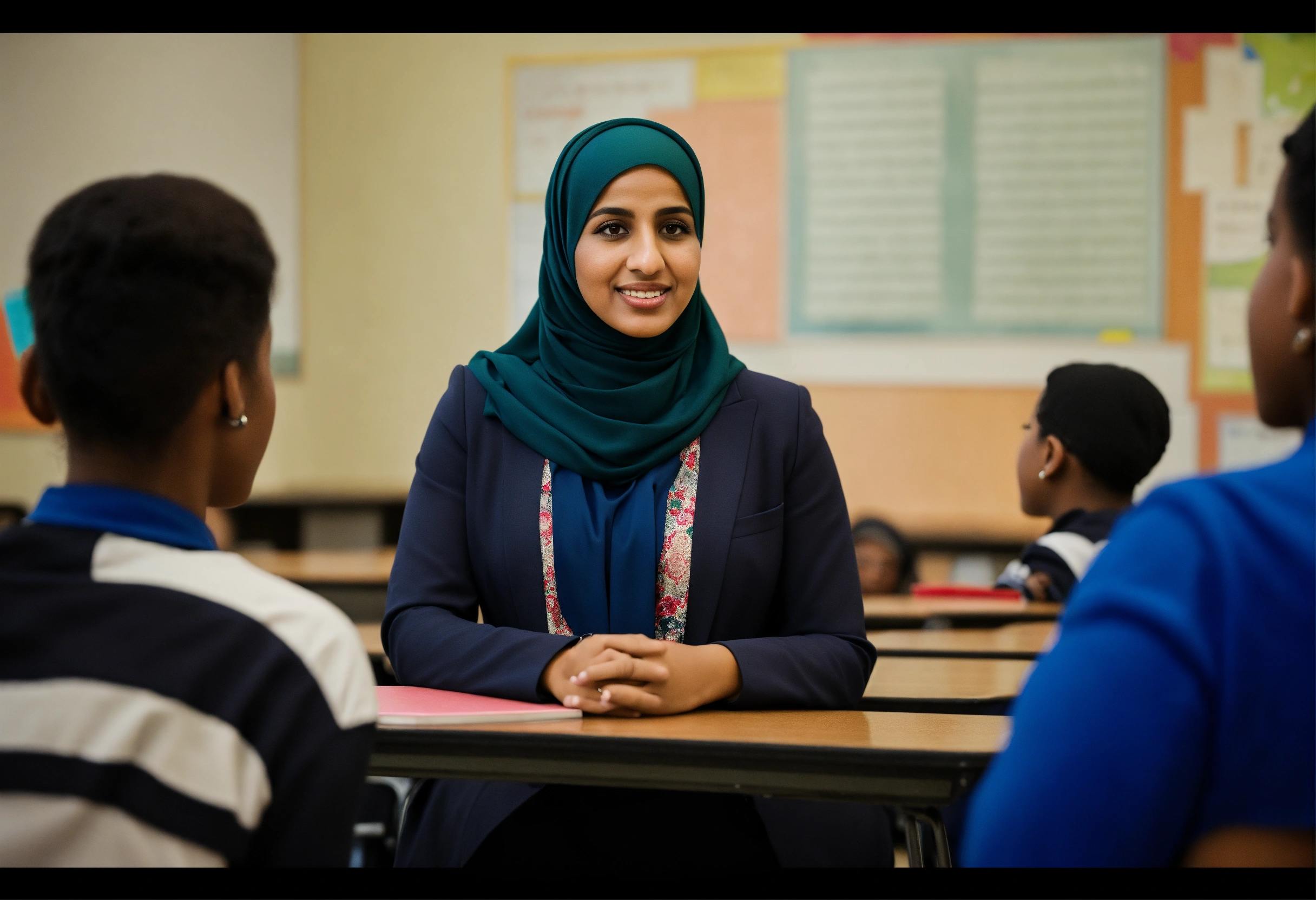 Lexica - A simple portrait of a professional looking Muslim female ...