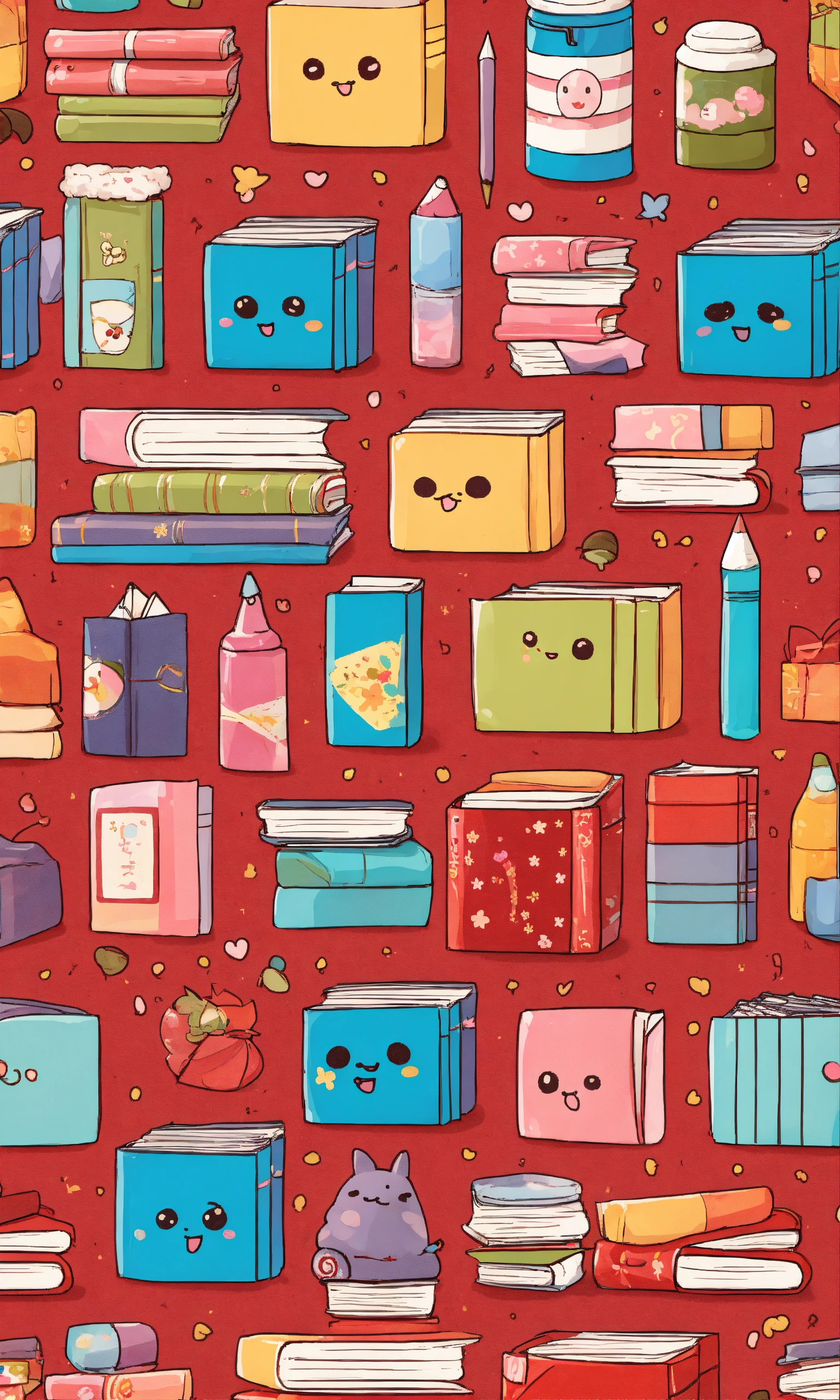 Lexica - Icons of kawaii books, kawaii pencils, kawaii notebooks ...