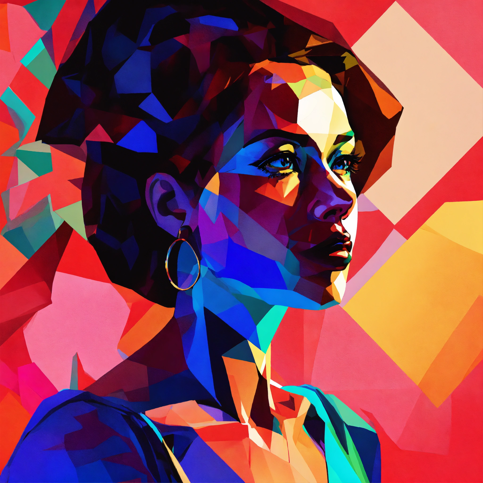 Lexica - Close up of genz female life drawing poseur gazing, art pose ...