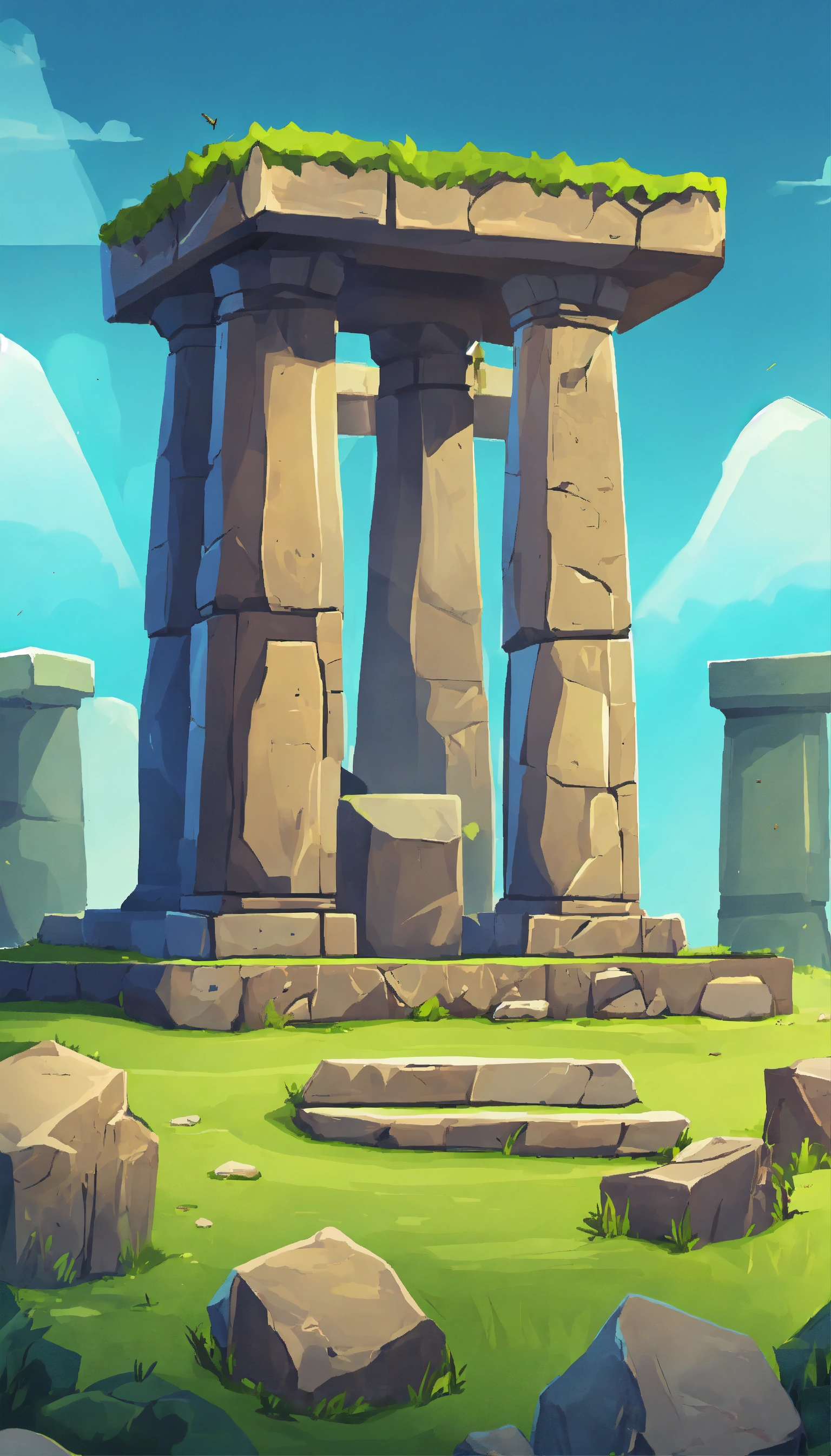 Lexica - Plataforma 2d game Stonehenge