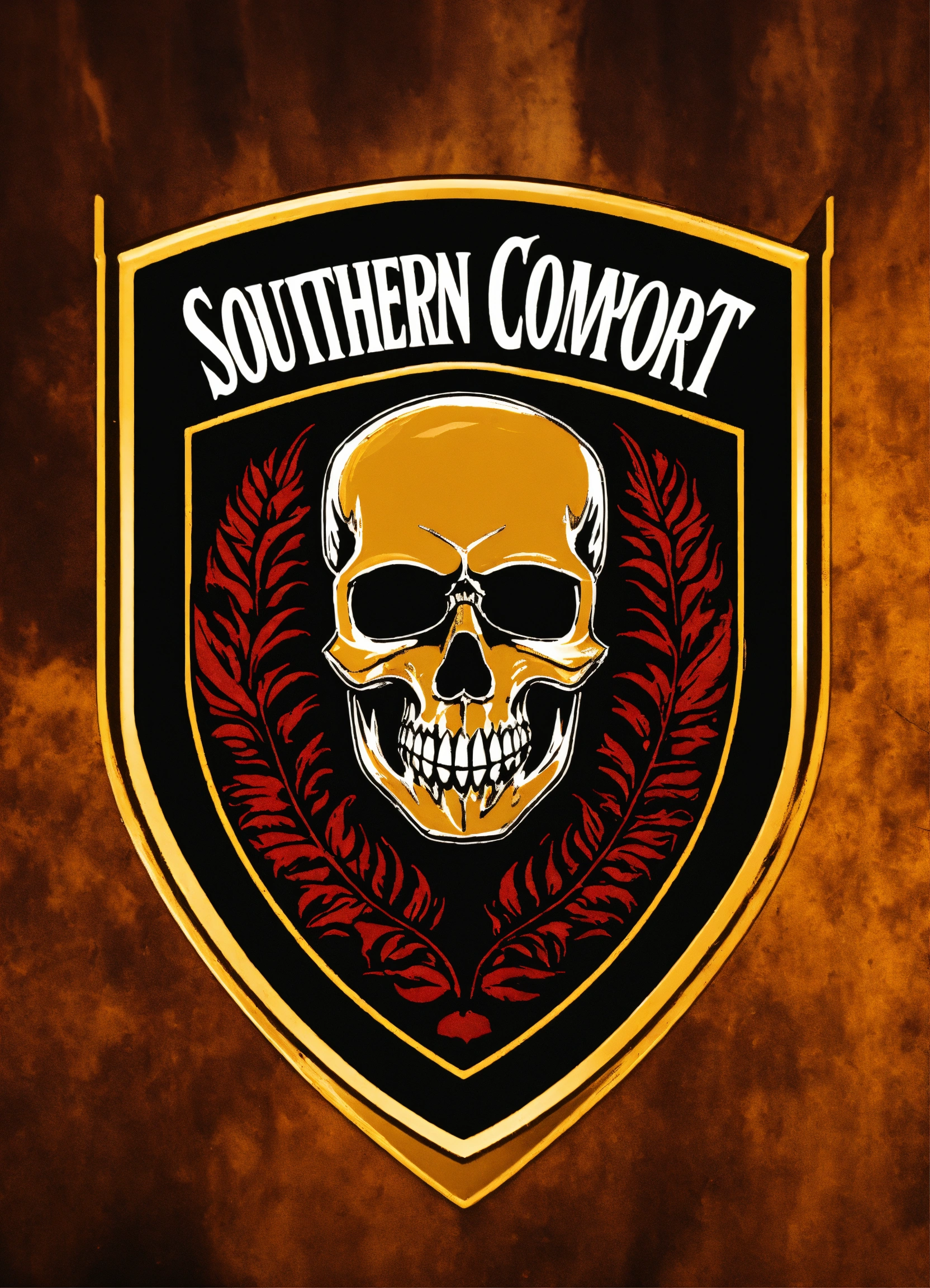 Lexica - SOUTHERN COMFORT CUSTOMS LOGO IN FRONT OF A BLACK SHIELD