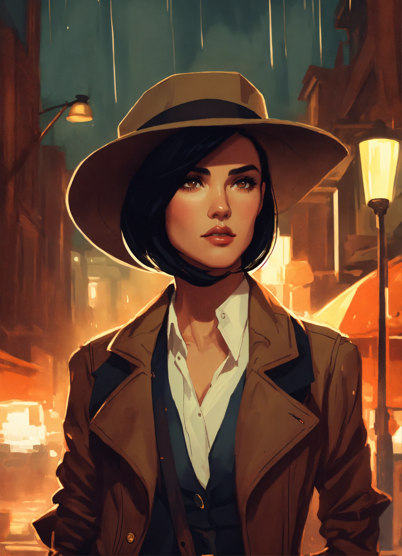 Lexica - Highly detailed portrait of a sewer emo punk lady mercenary ...