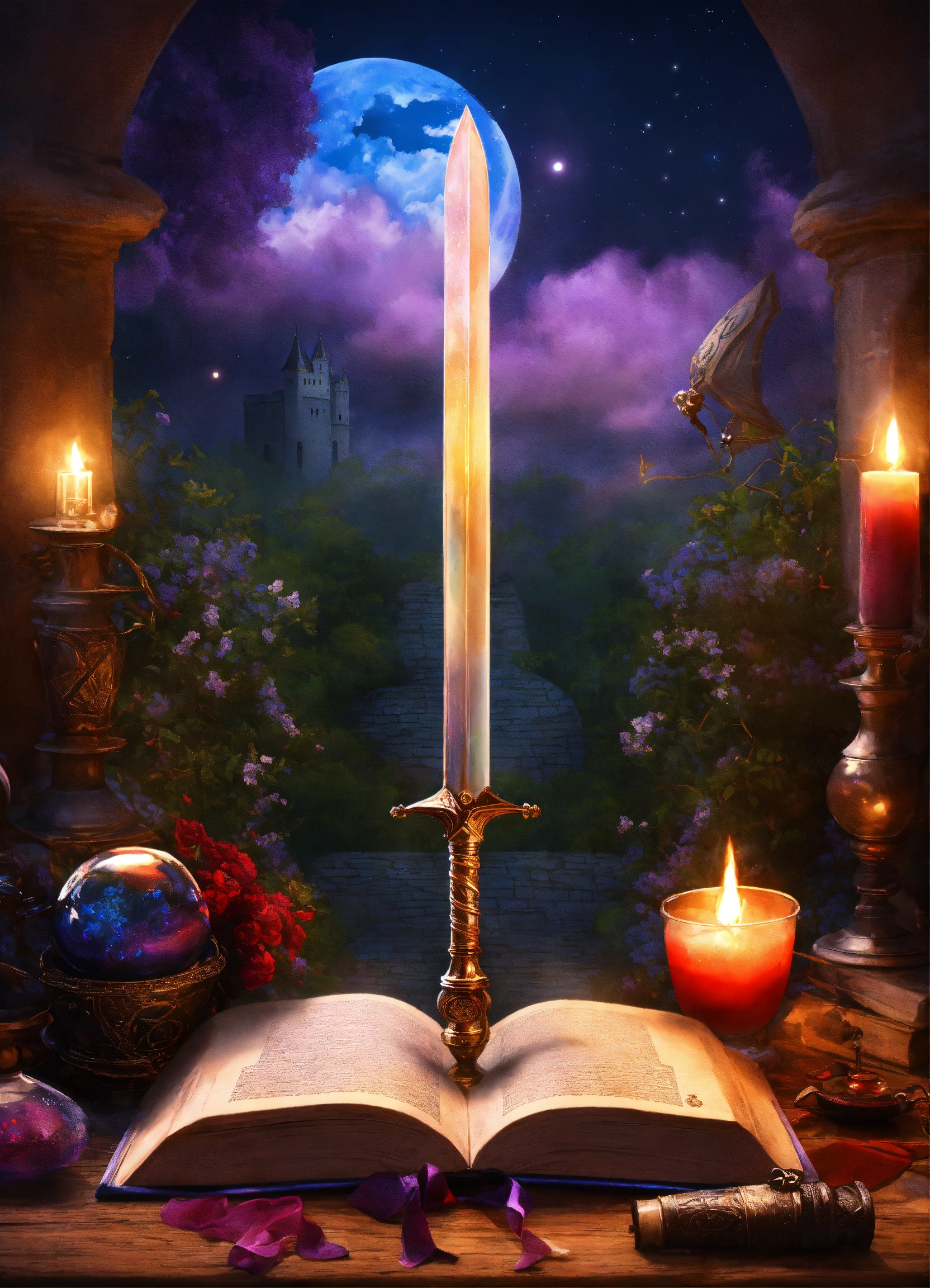 Lexica - ALL GLASSBLOWING superrealism STYLE Wizard Magician SWORD ...