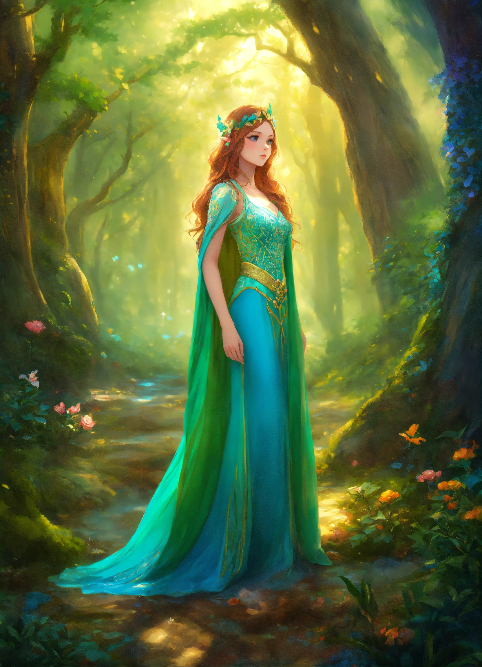 Lexica - Create an image that showcases an ethereal elven maiden ...