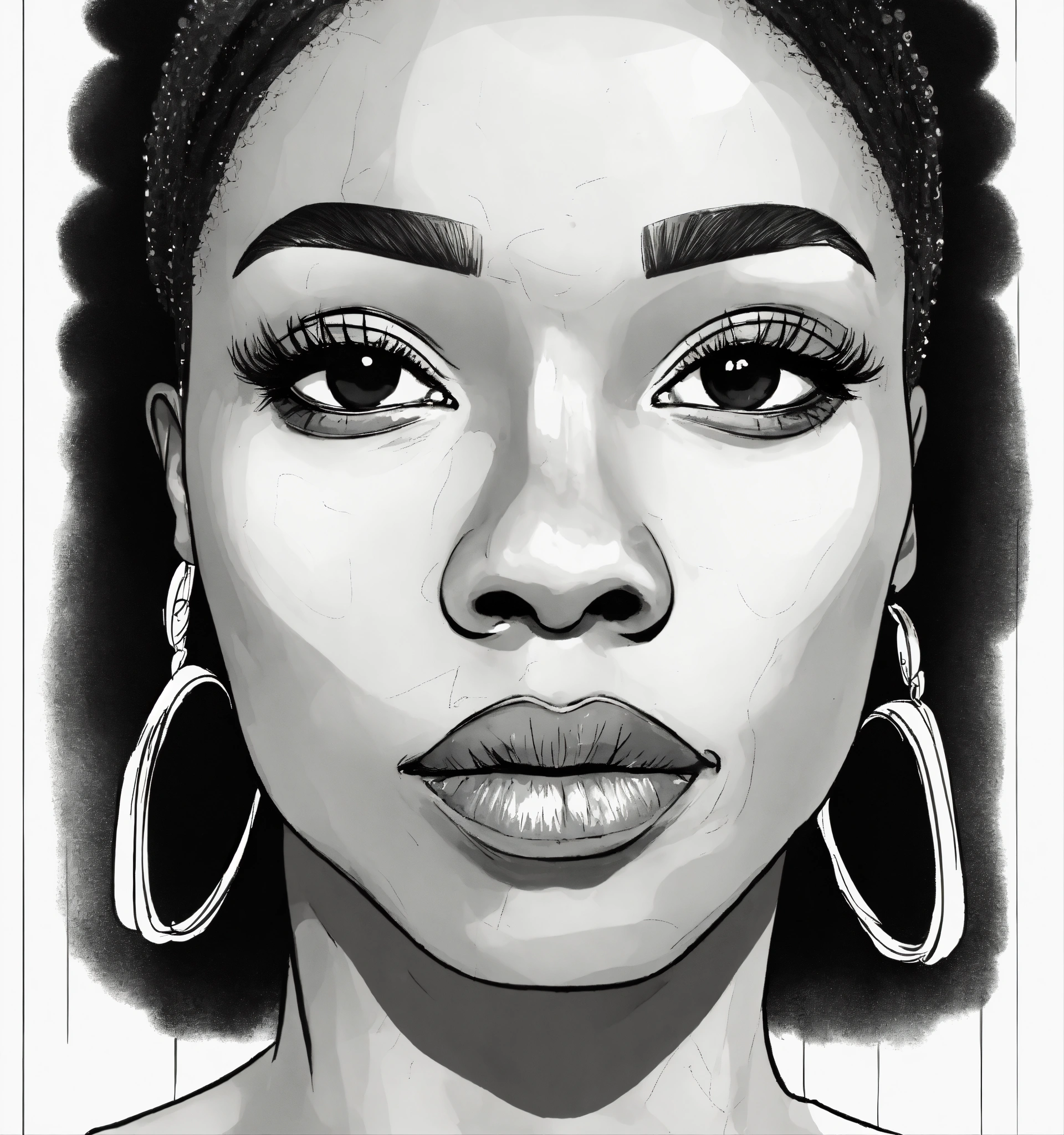 Lexica - Face of a deeply dark complexioned African American dignified ...