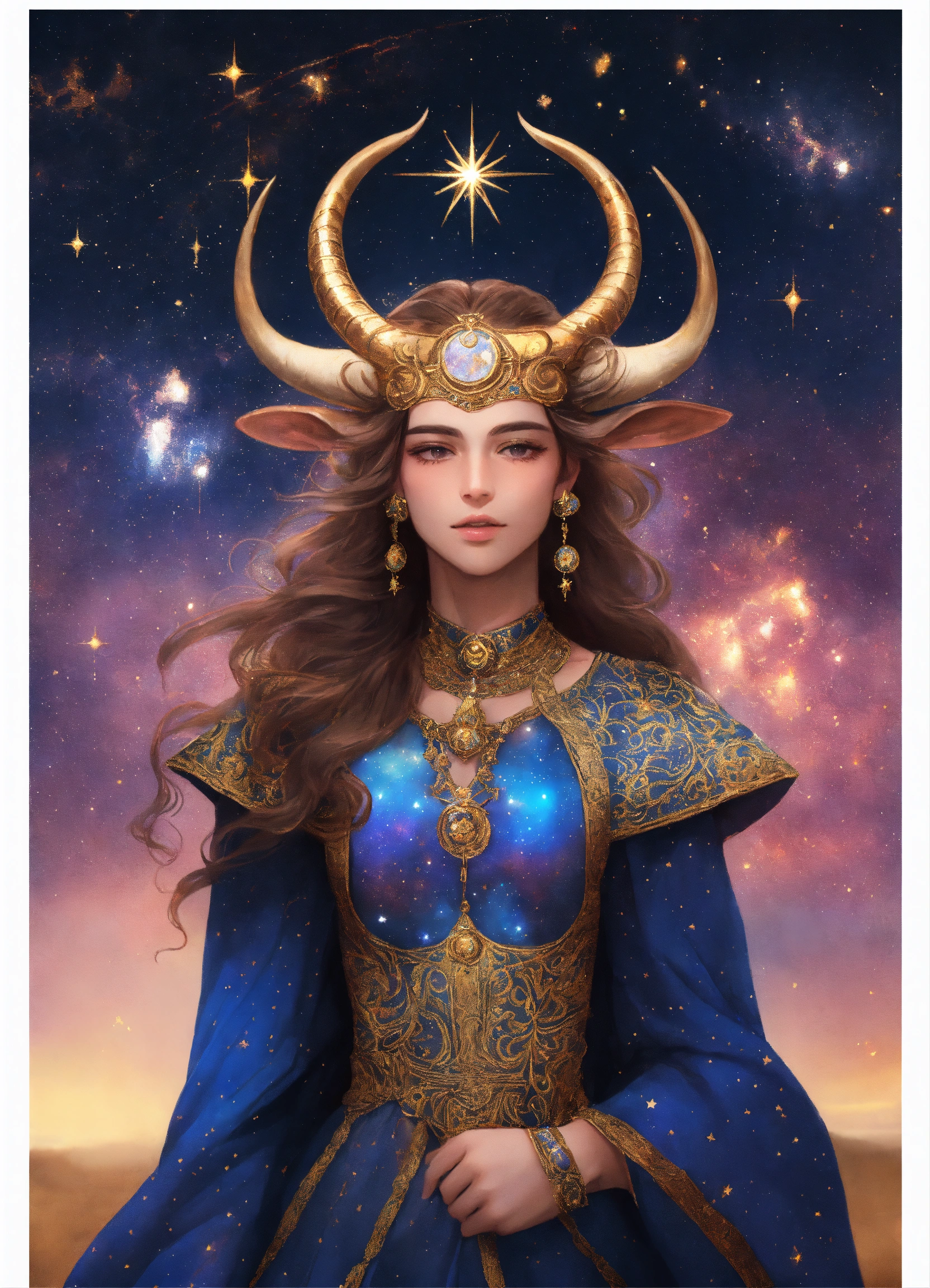 Lexica - The star sign of TAURUS personified as a person, royal clothes ...