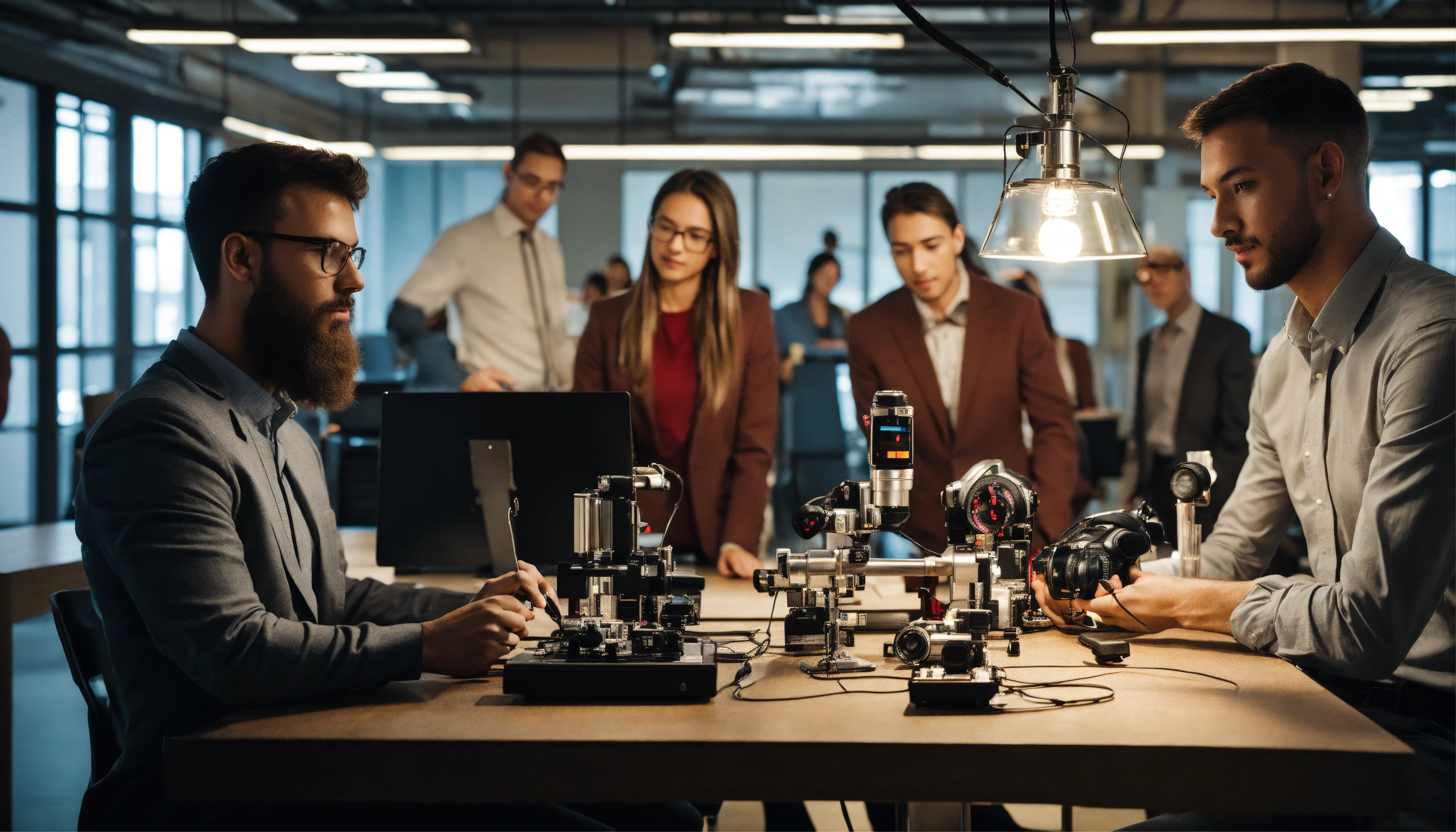 Lexica - A group of realistic regular humans on a business lab ...