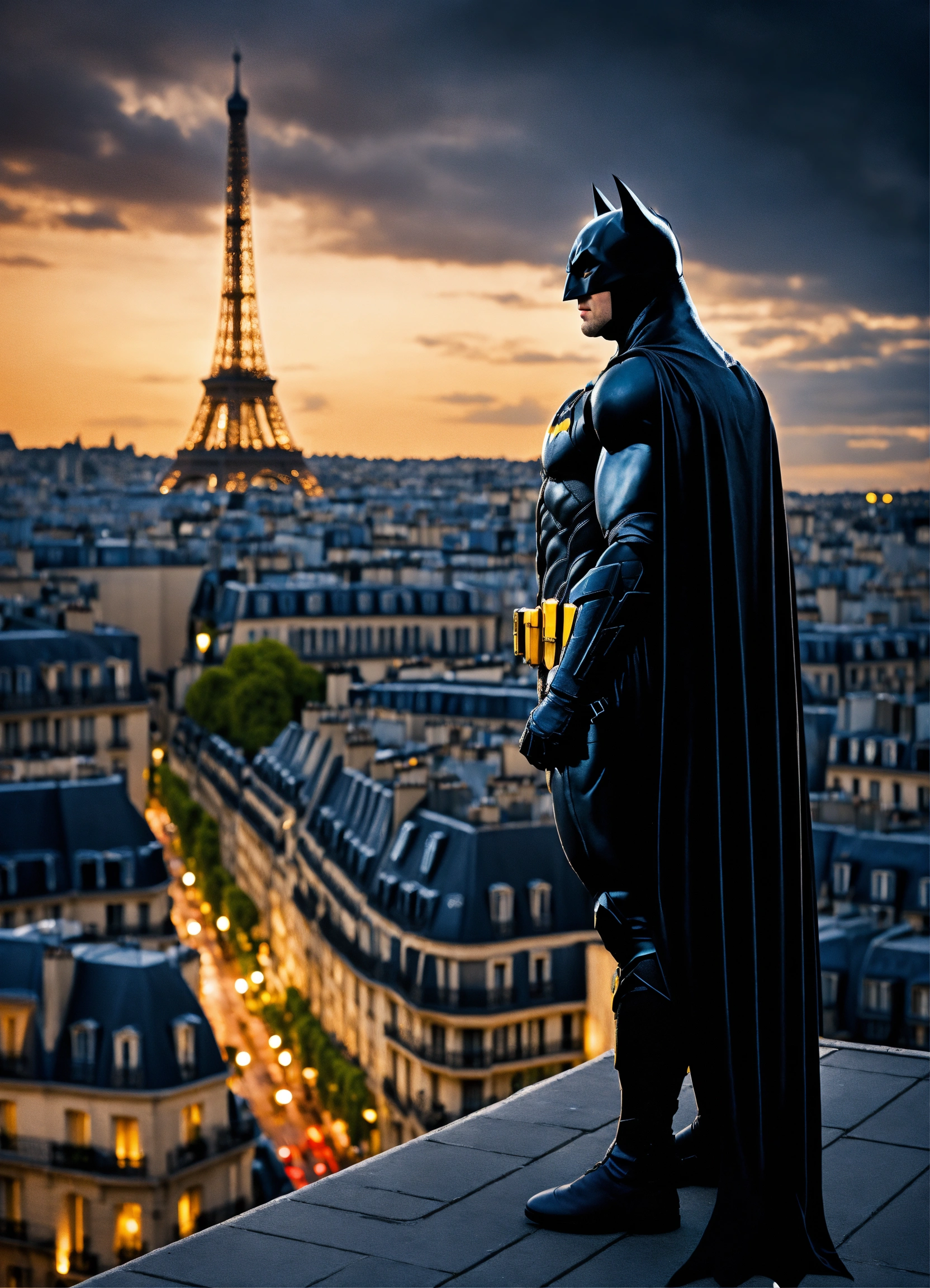 Lexica - Syborg batman,background,paris city