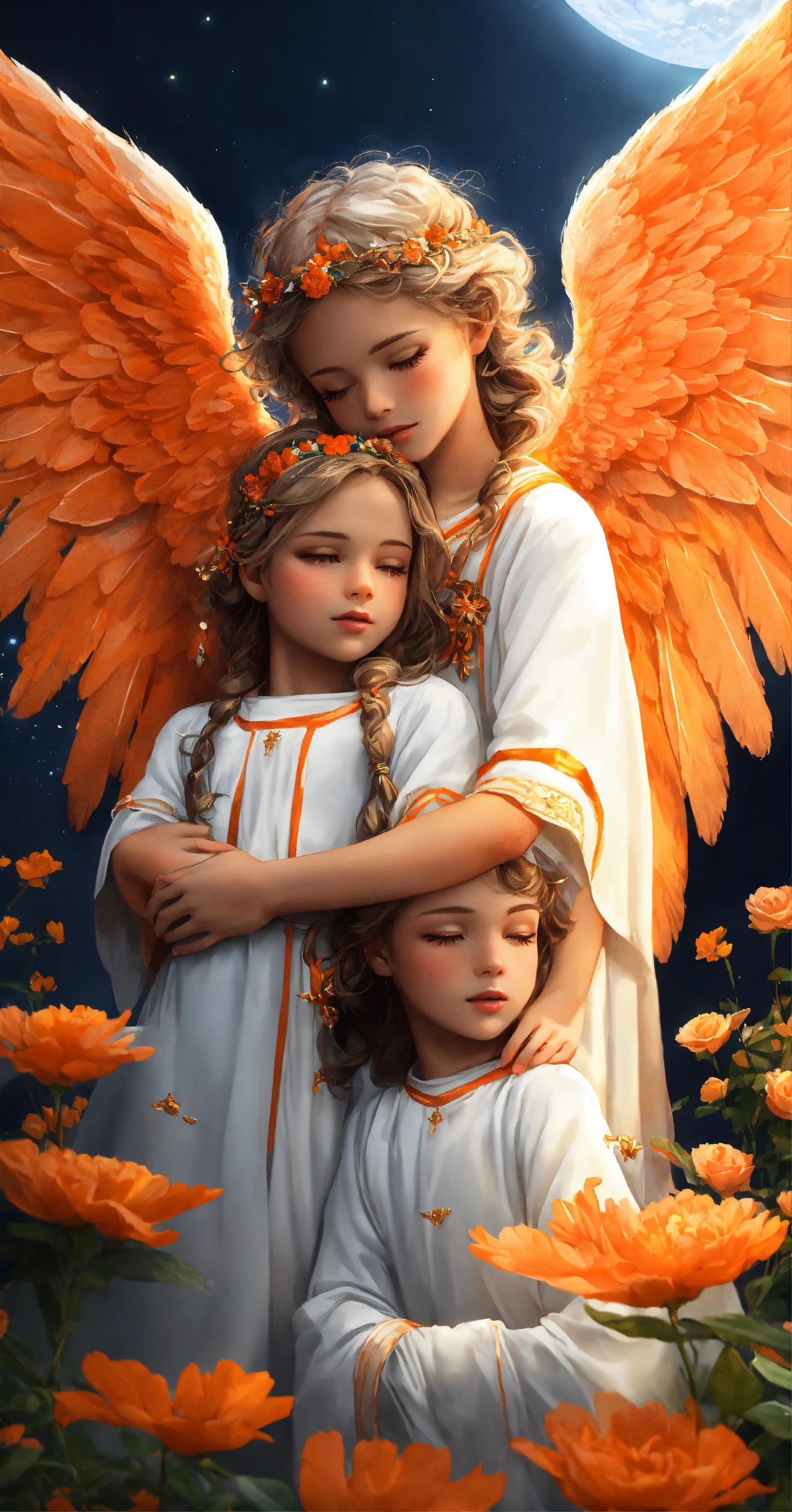 Lexica - 2 Guardian Angels, one is a boy and the other angel is a 7 ...