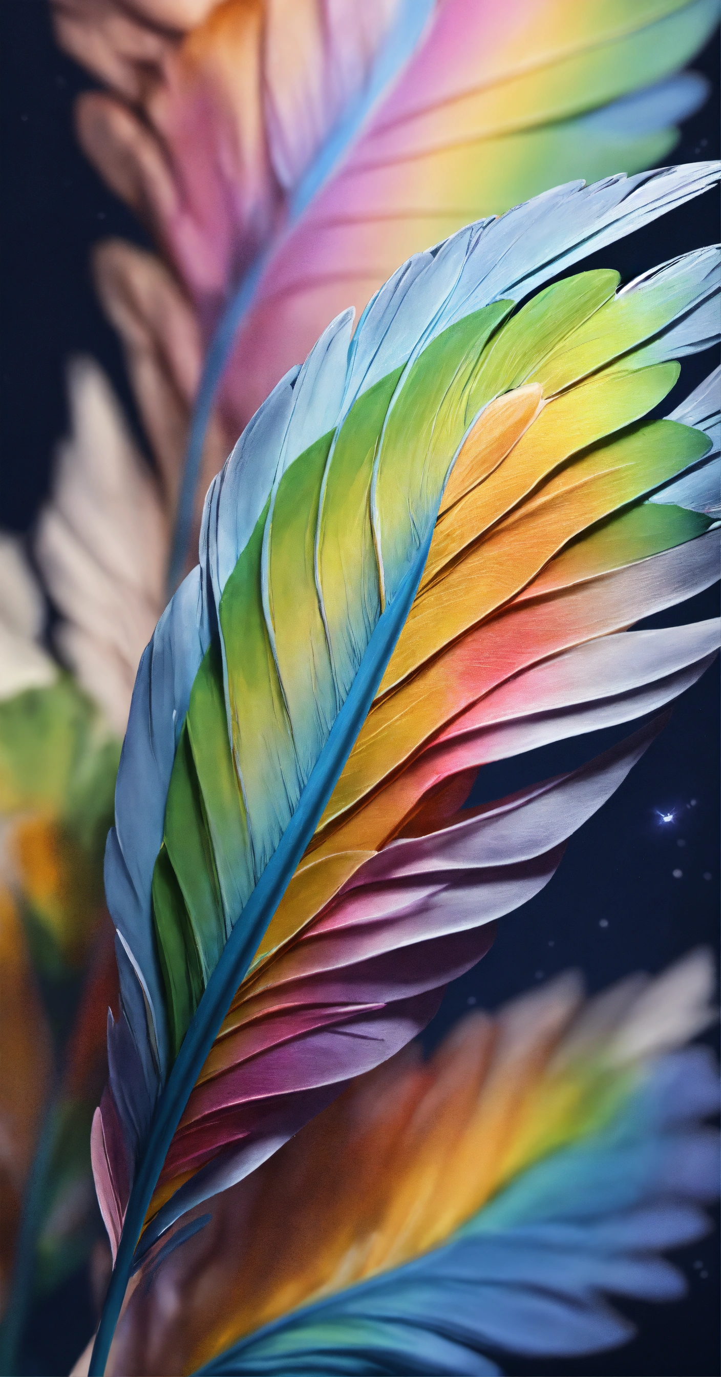 Lexica - Beautiful and perfect small angel wings in soft rainbow colors ...