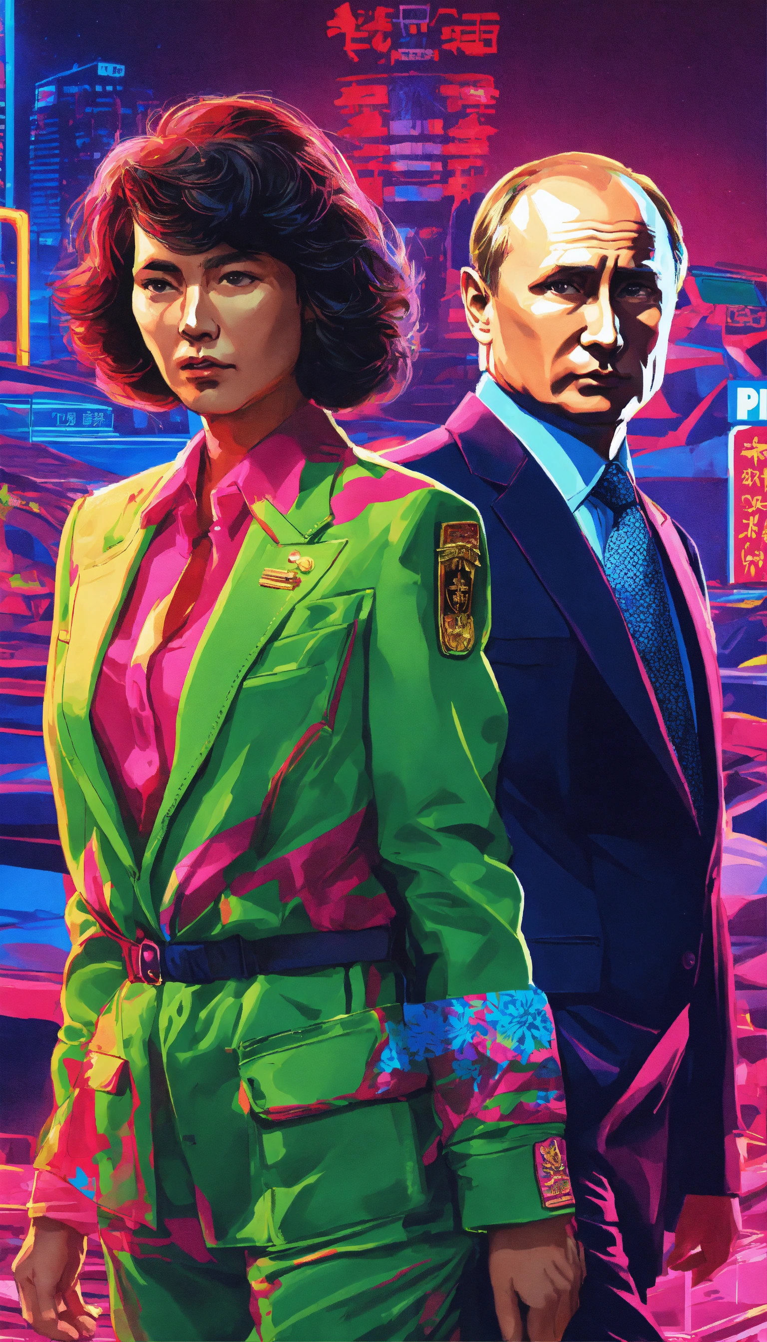 Lexica - Xi jin ping AND Vladimir Putin as detectives from a movie of ...