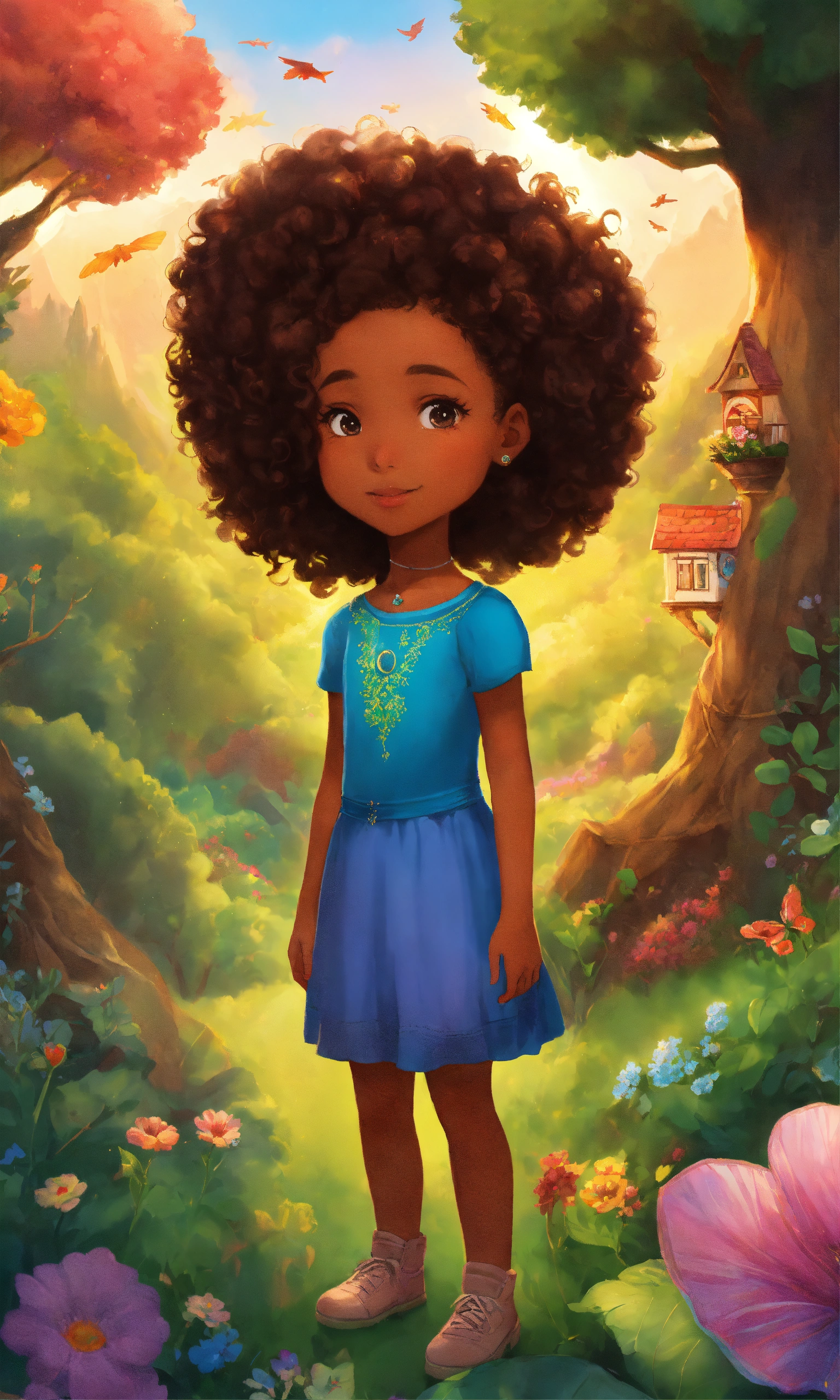 Lexica - Cover for a children's book, without text and must portray the ...