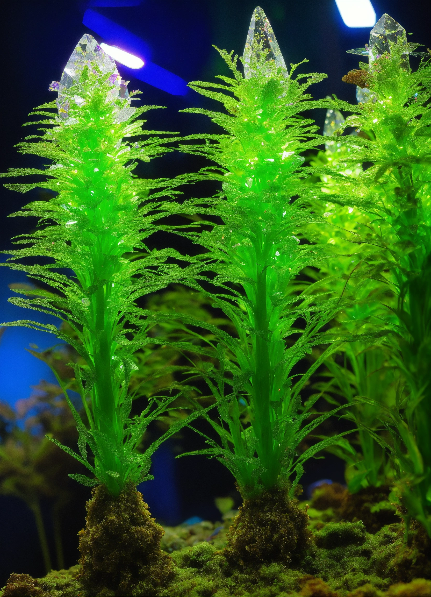 Lexica - Bio luminous plants with crystals