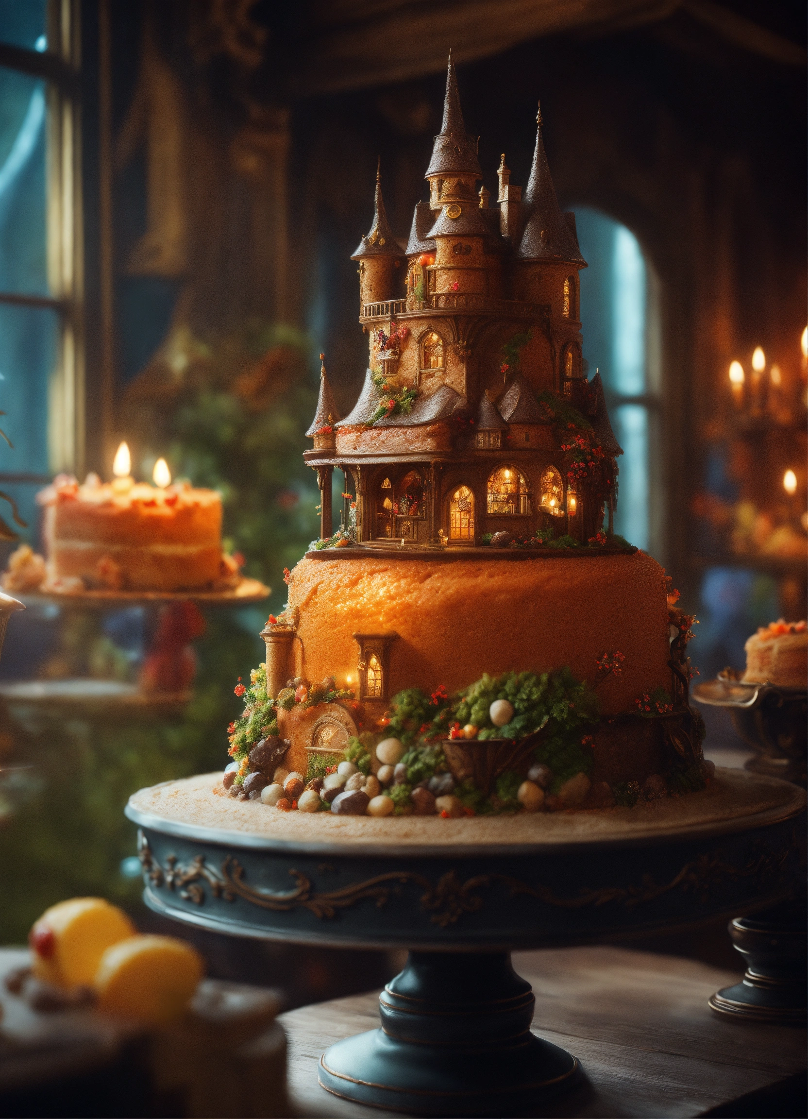 Lexica - Beautiful evil prince in a fairy tale store awesome cakes ...