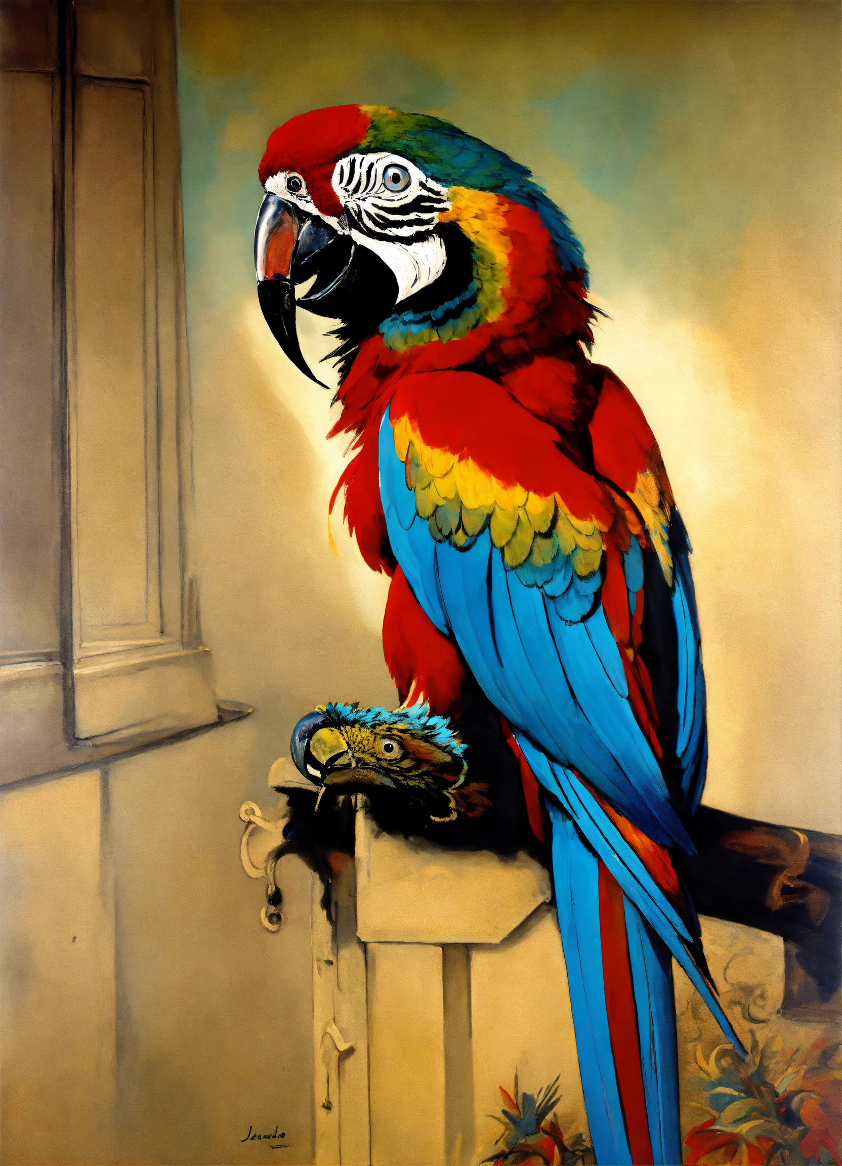 Lexica - True macaw of Puerto Rico painted by Salvador dali