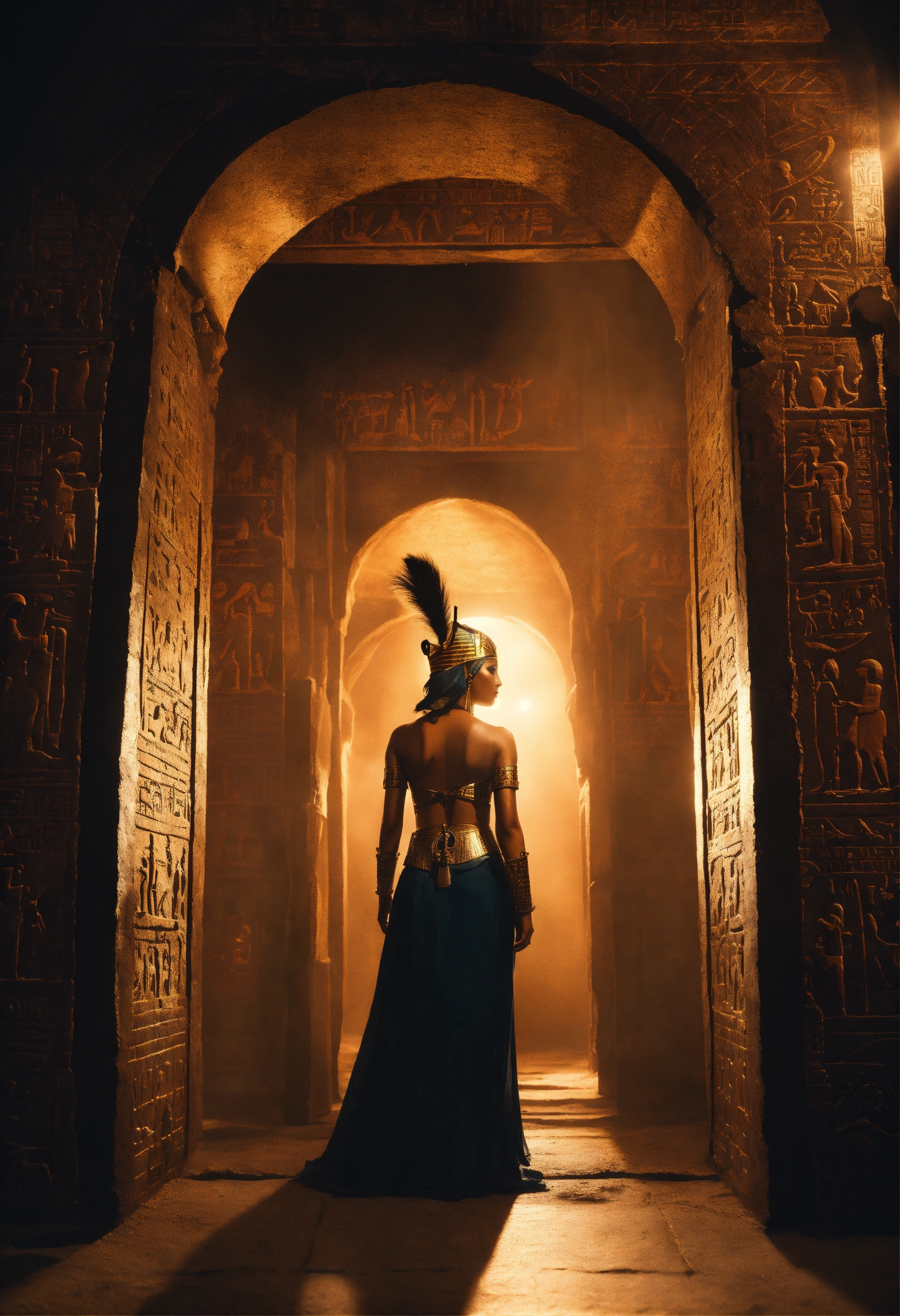Lexica - An epic fantasy scene in ancient Egypt featuring gorgeous and ...