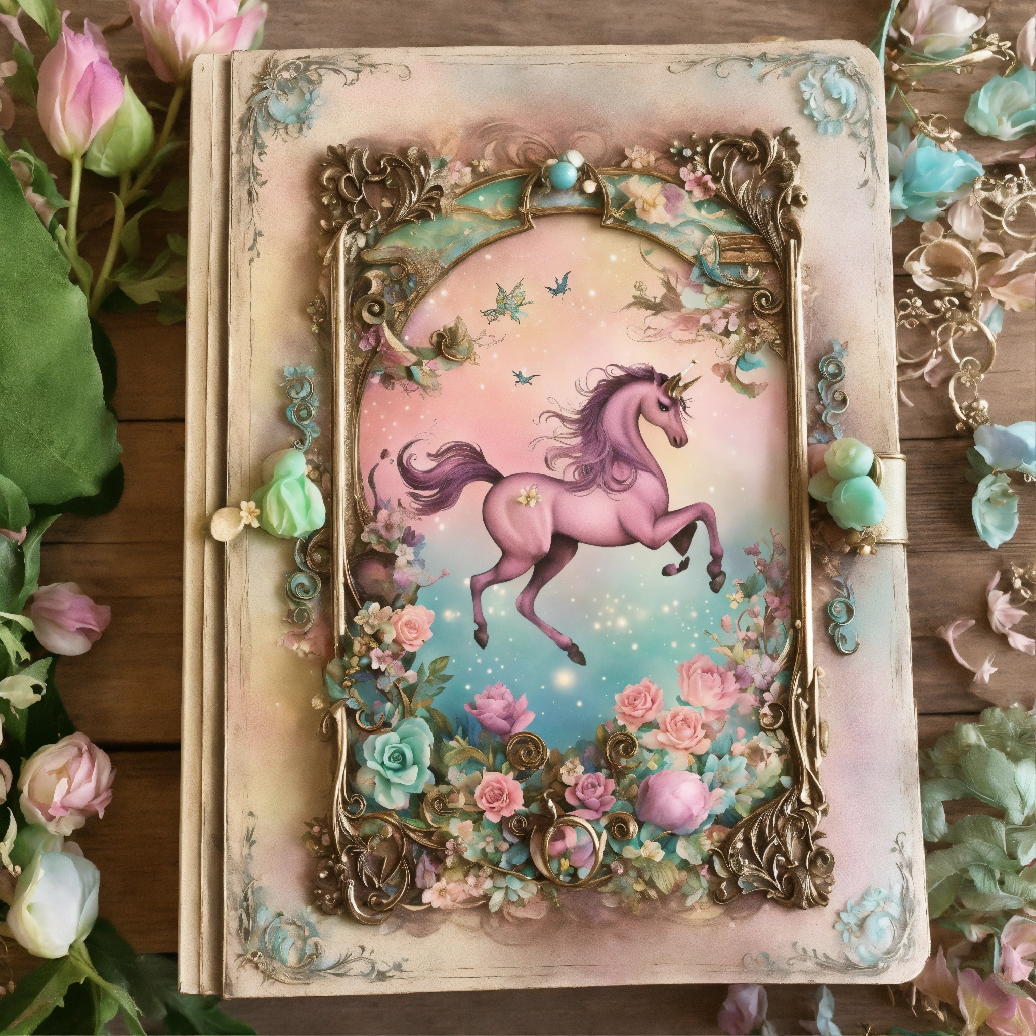 Lexica - Shabby chic dreamy pastel junk journals Magical creatures ...