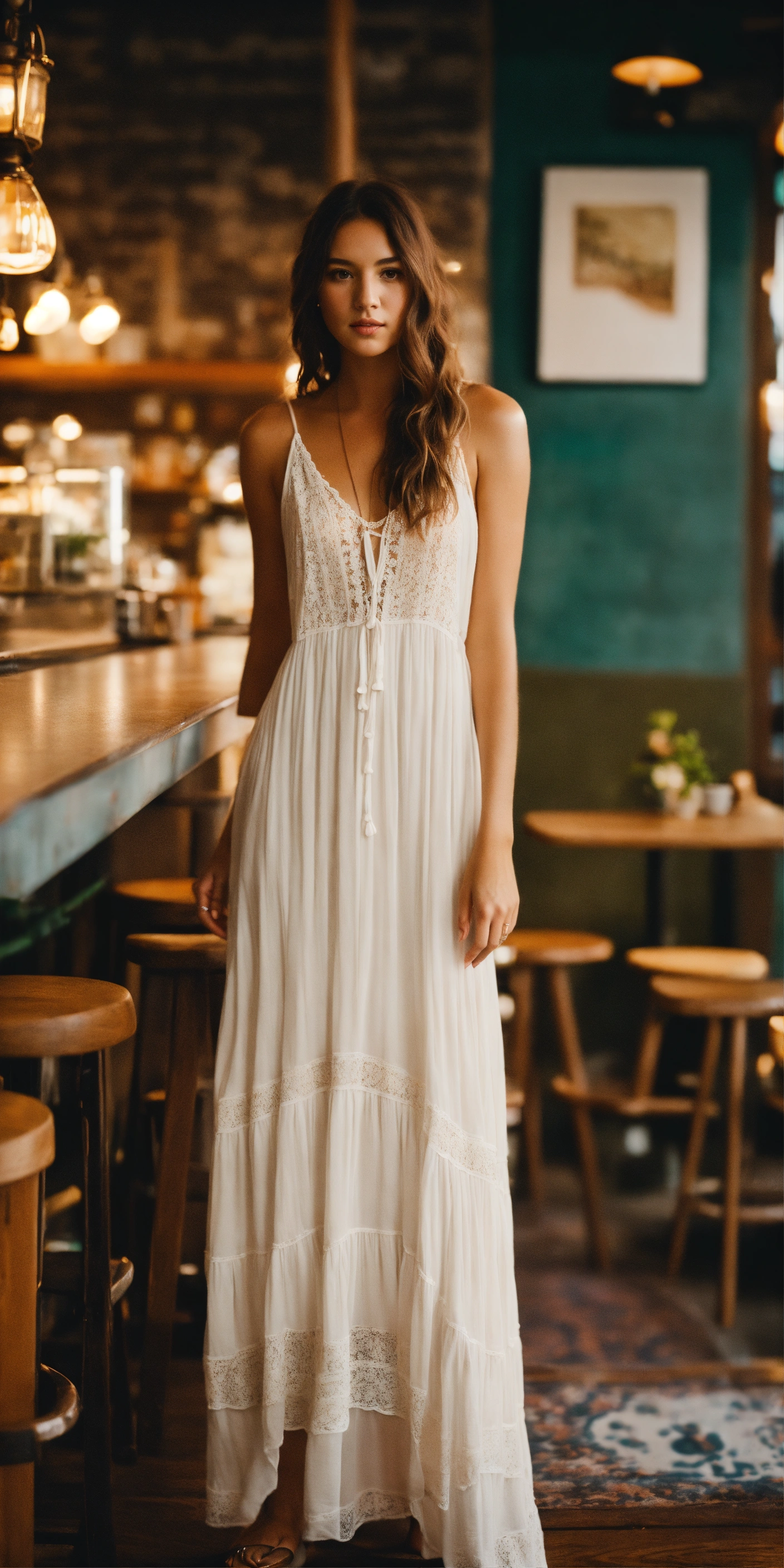 Lexica - A hyper-realistic film-grained photo of a super cute Bohemian ...