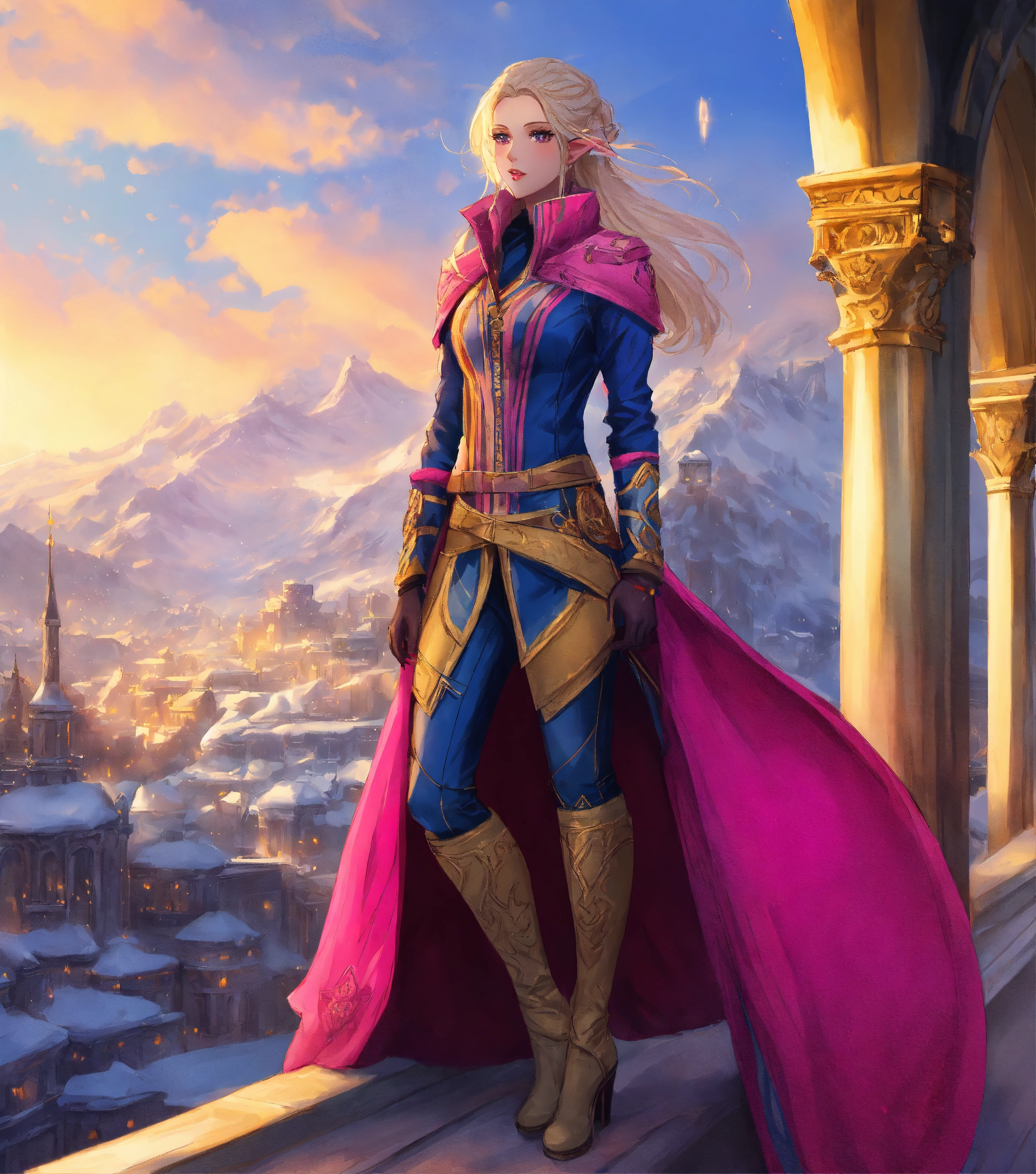 Lexica - Full body drawing of a sci fi high elf, royalty, futuristic ...