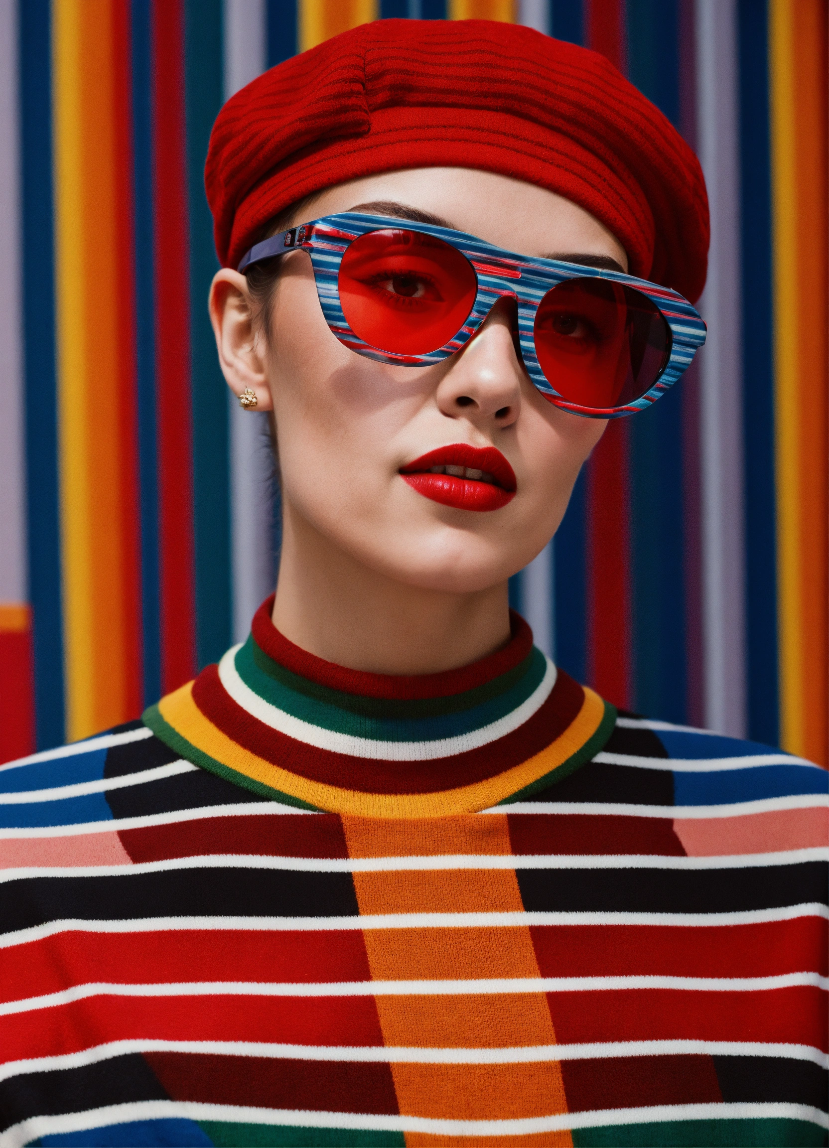 Lexica - Front profile half body model show Photography, in the ...