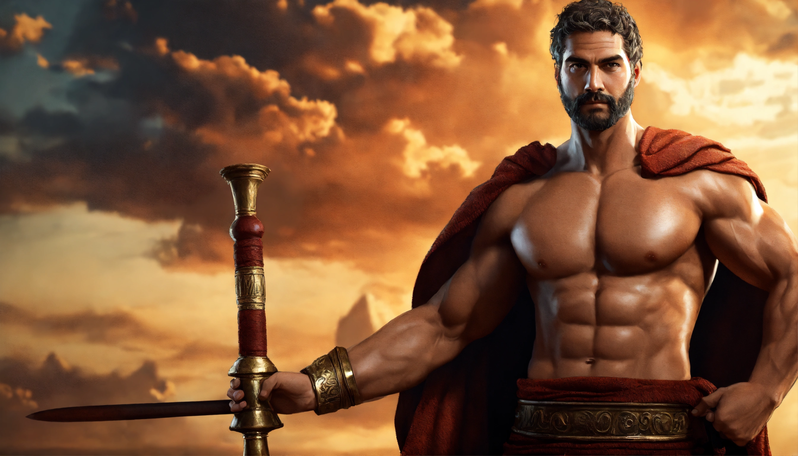 Lexica - Strong man, ancient greek, realistic,8k, sushing gesture ...