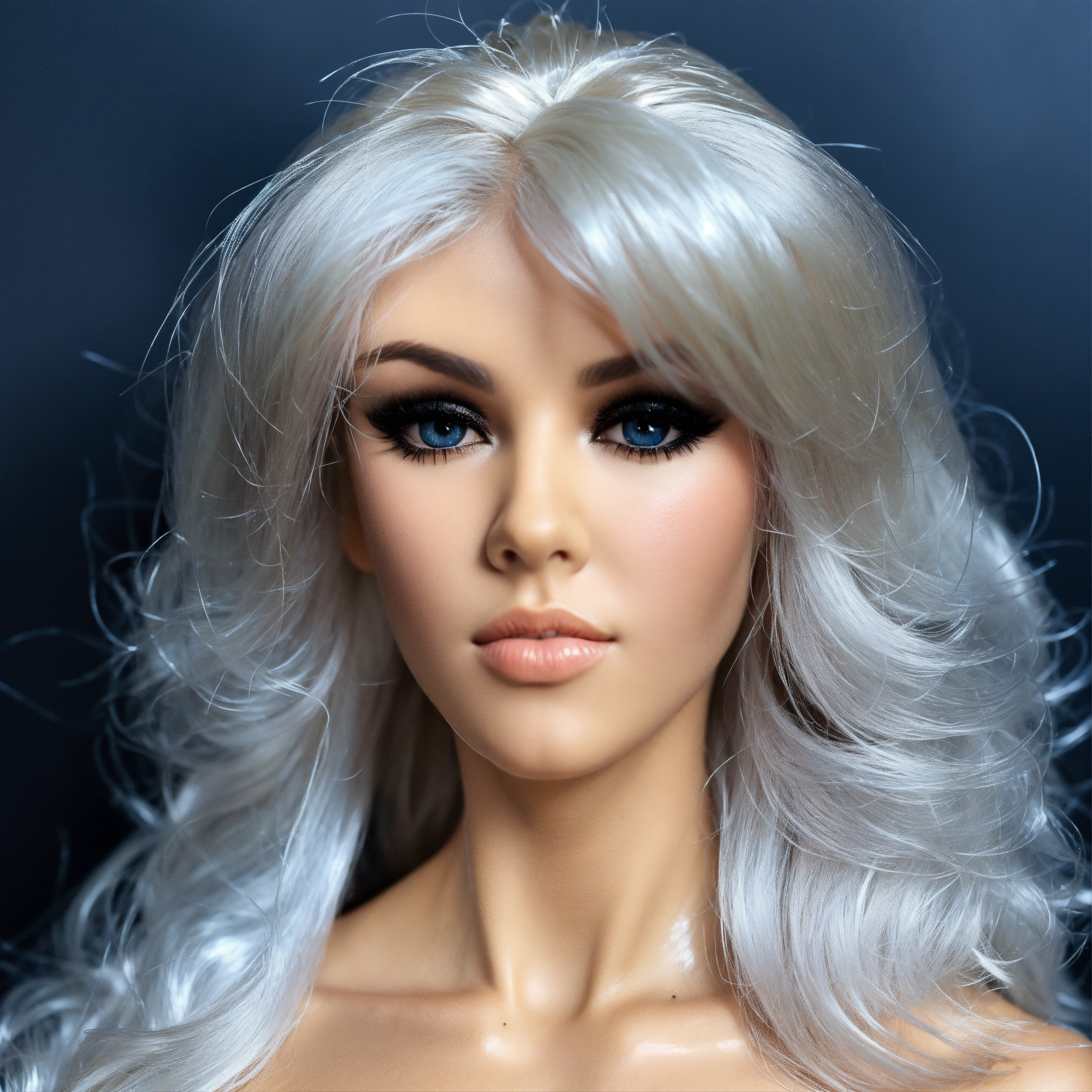 Lexica - Clear Glossy Clear Plastic Full Face Samantha Fox Woman ...
