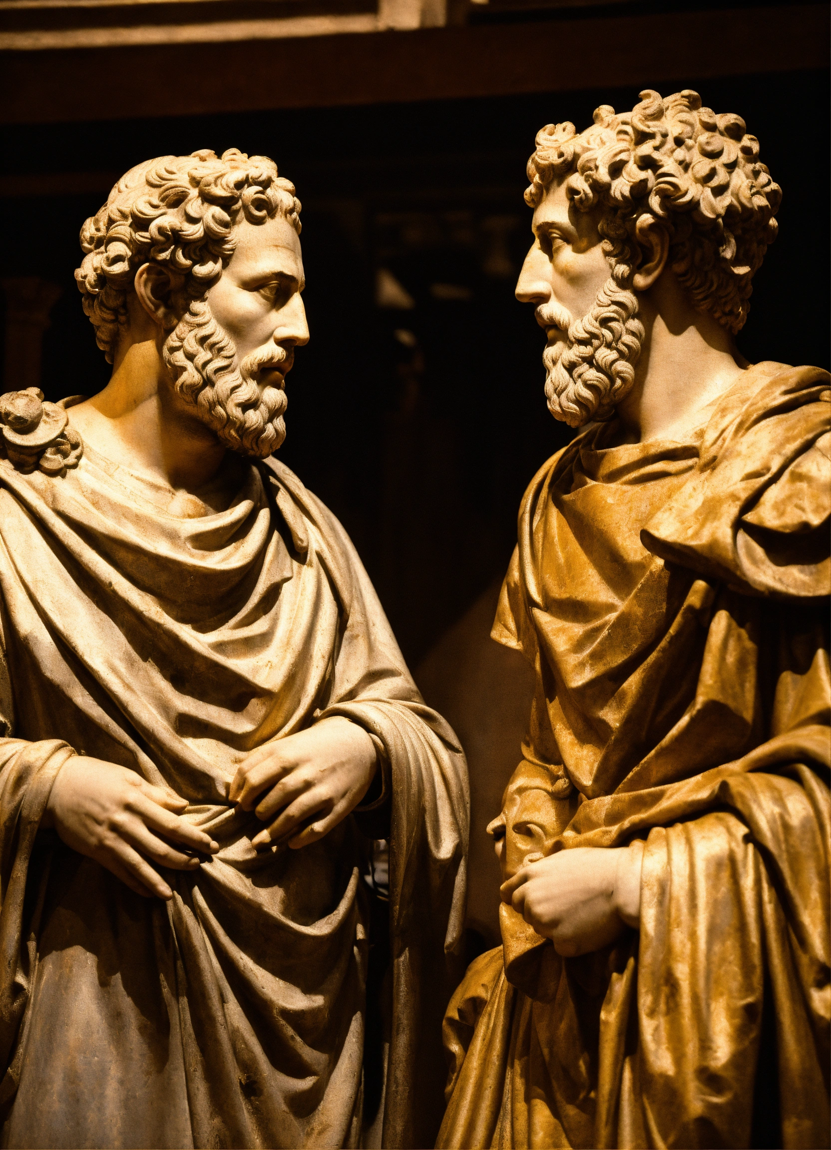 Lexica - Please make me a foto of Marcus Aurelius and Lucius Anneo ...