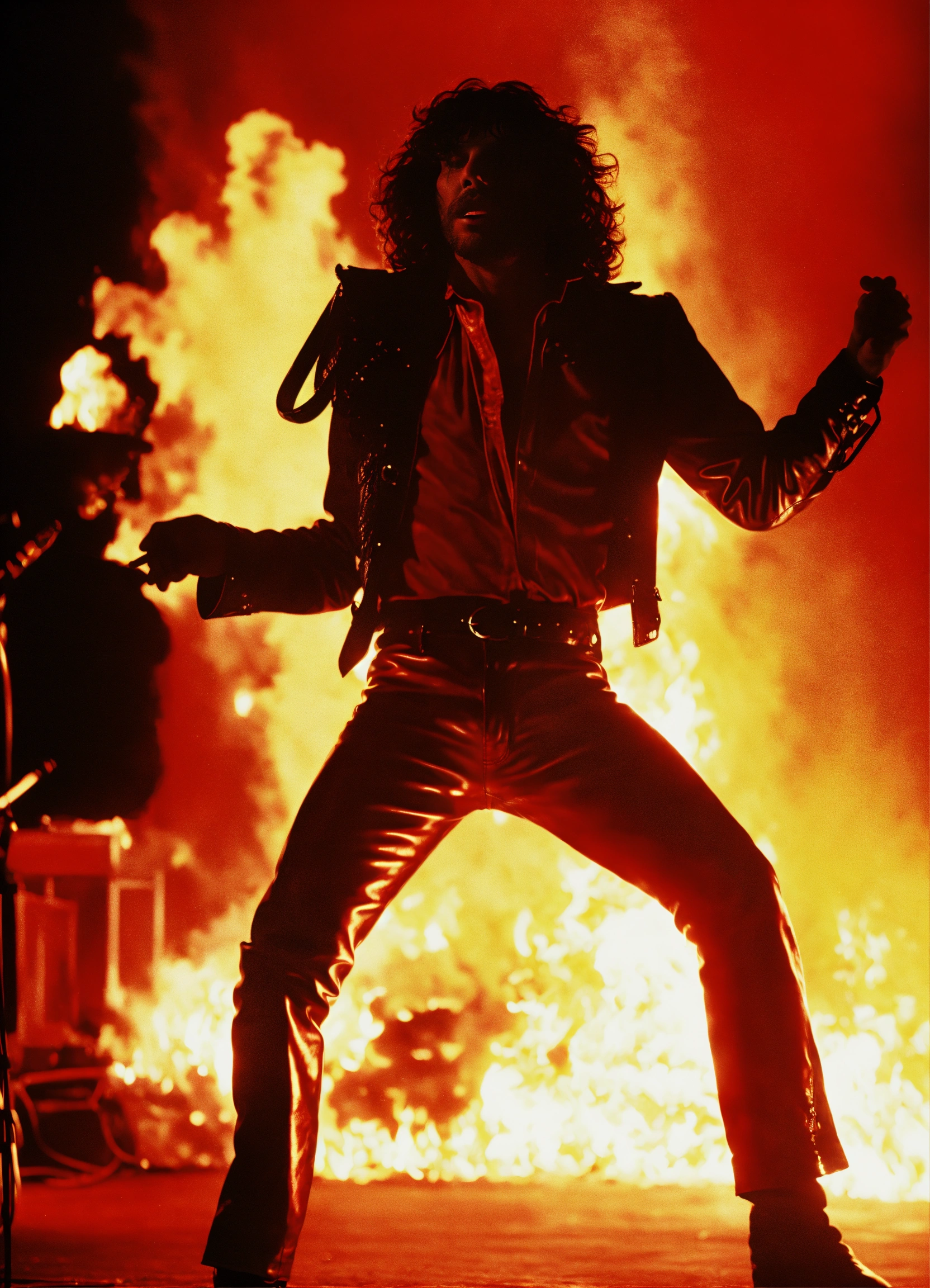 Lexica - In silhouette Jim Morrison of the Doors, his face in the ...